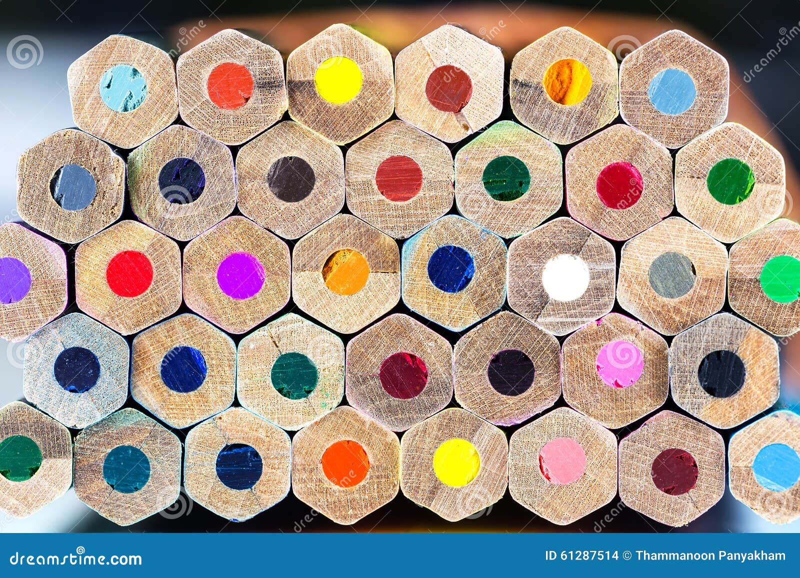 Stacked pencils stock photo. Image of texture, pastel - 61287514