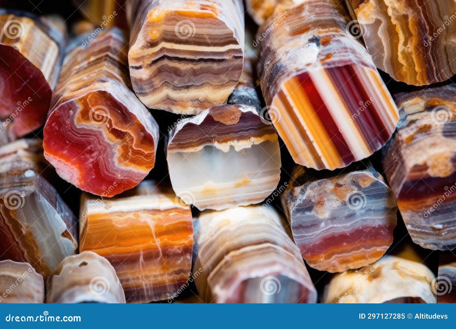 Stacked Petrified Wood Pieces Under a Microscope Stock Image - Image of ...