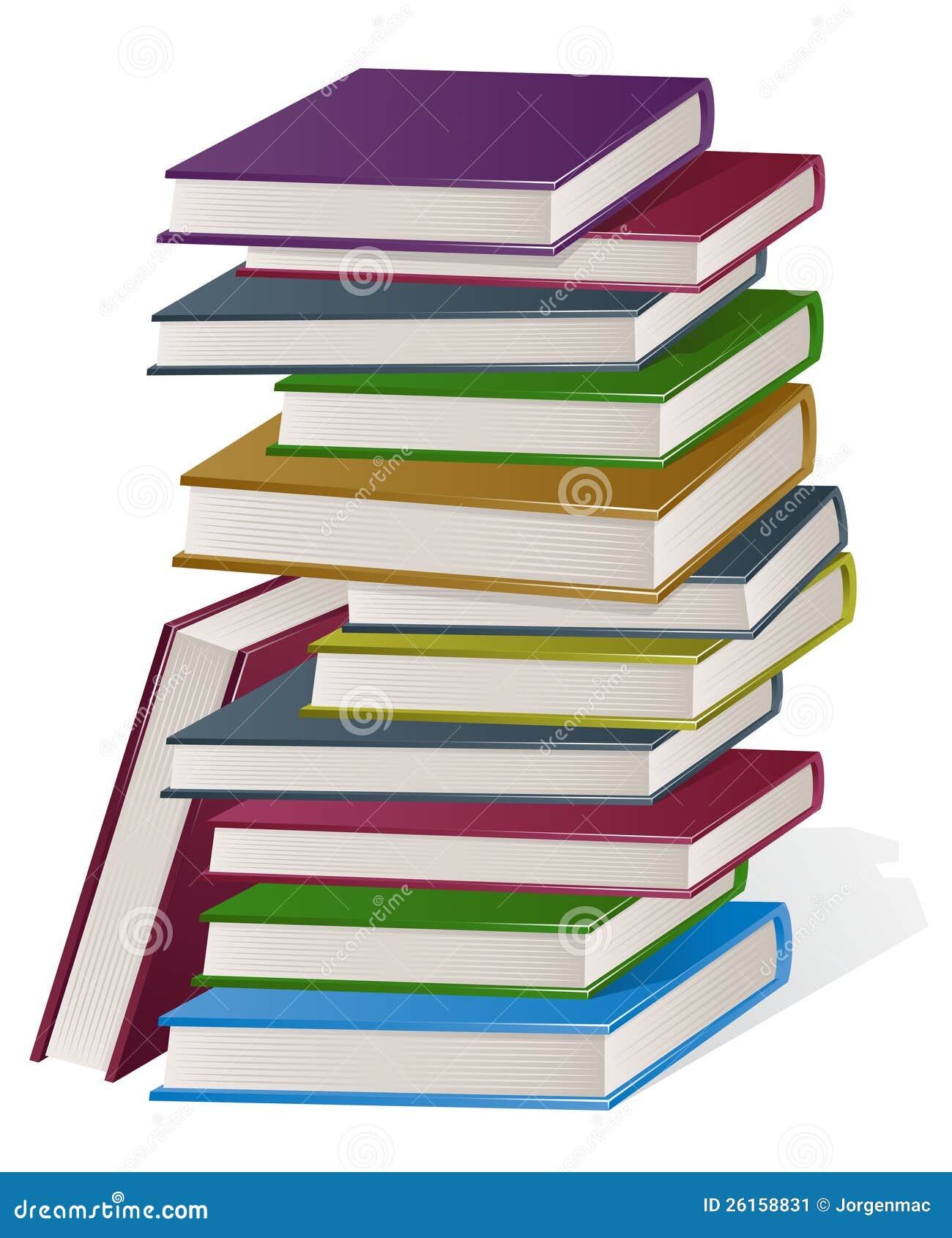 Pile Old Books Vintage Drawn Vector Sketch 57969245