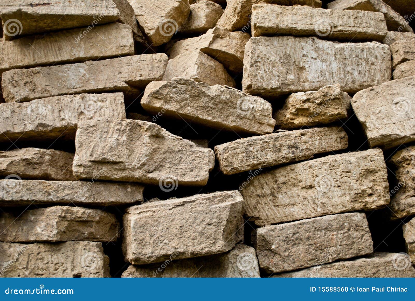Stacked pile of bricks stock photo. Image of material - 15588560