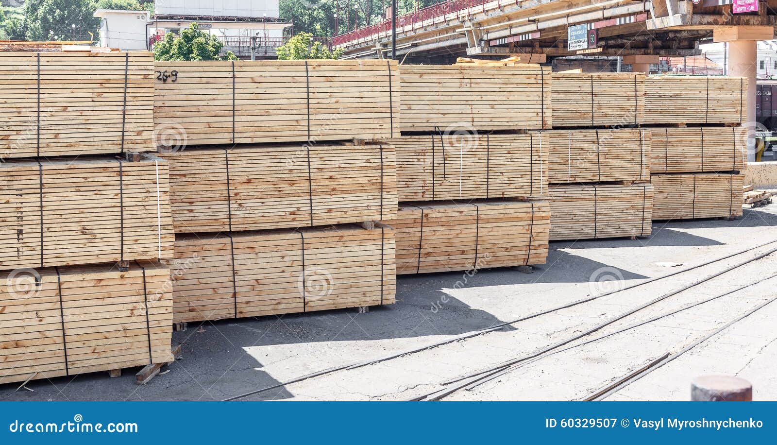 Stacked Piles of Timber Product Stock Image - Image of preparation ...