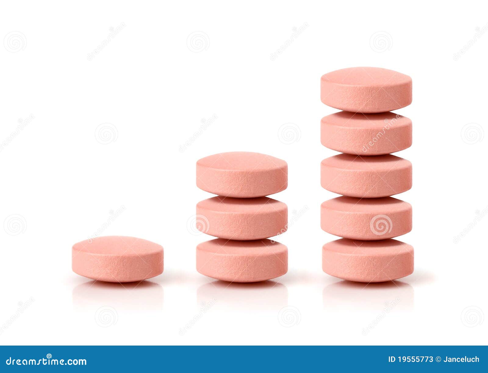 Stacked Pills Graph Growing Stock Image - Image of drugstore, closeup ...