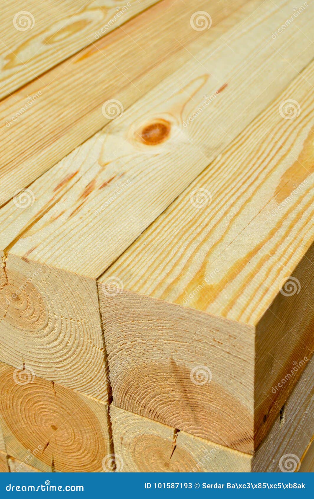 Stacked pine tree lumber stock image. Image of pallet - 101587193