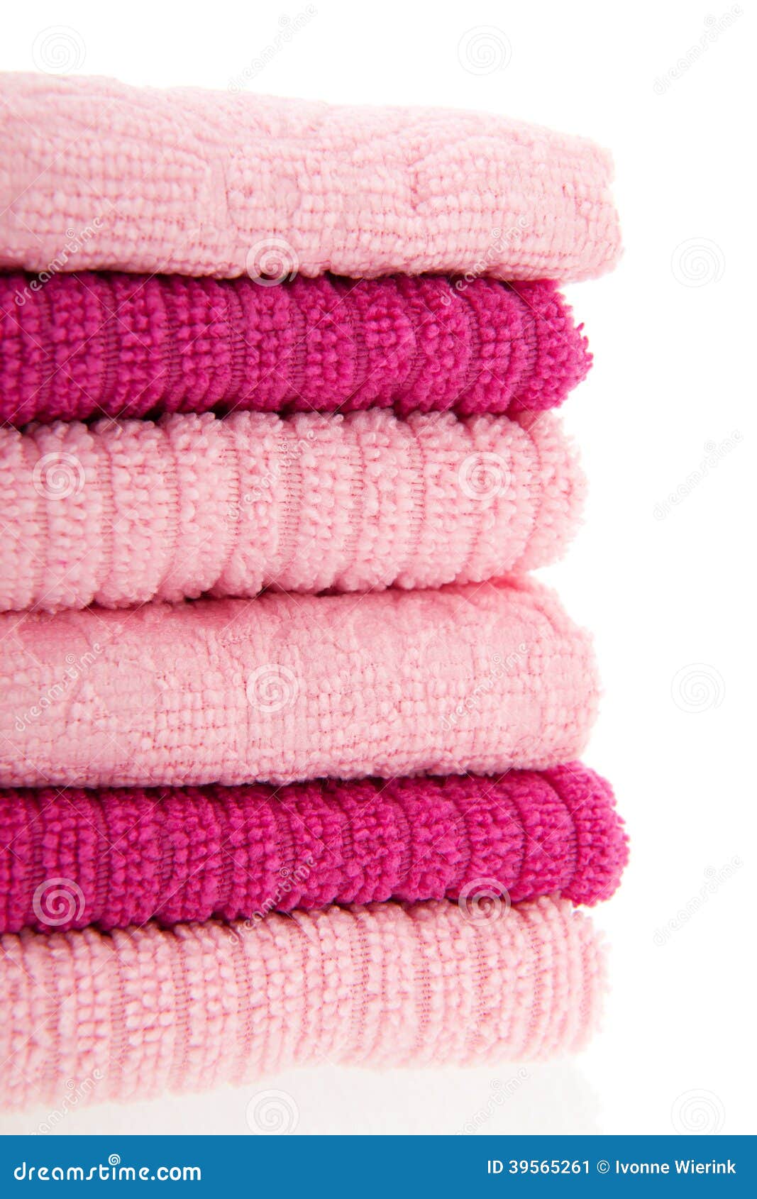 Stacked pink towels stock image. Image of drying, towels - 39565261