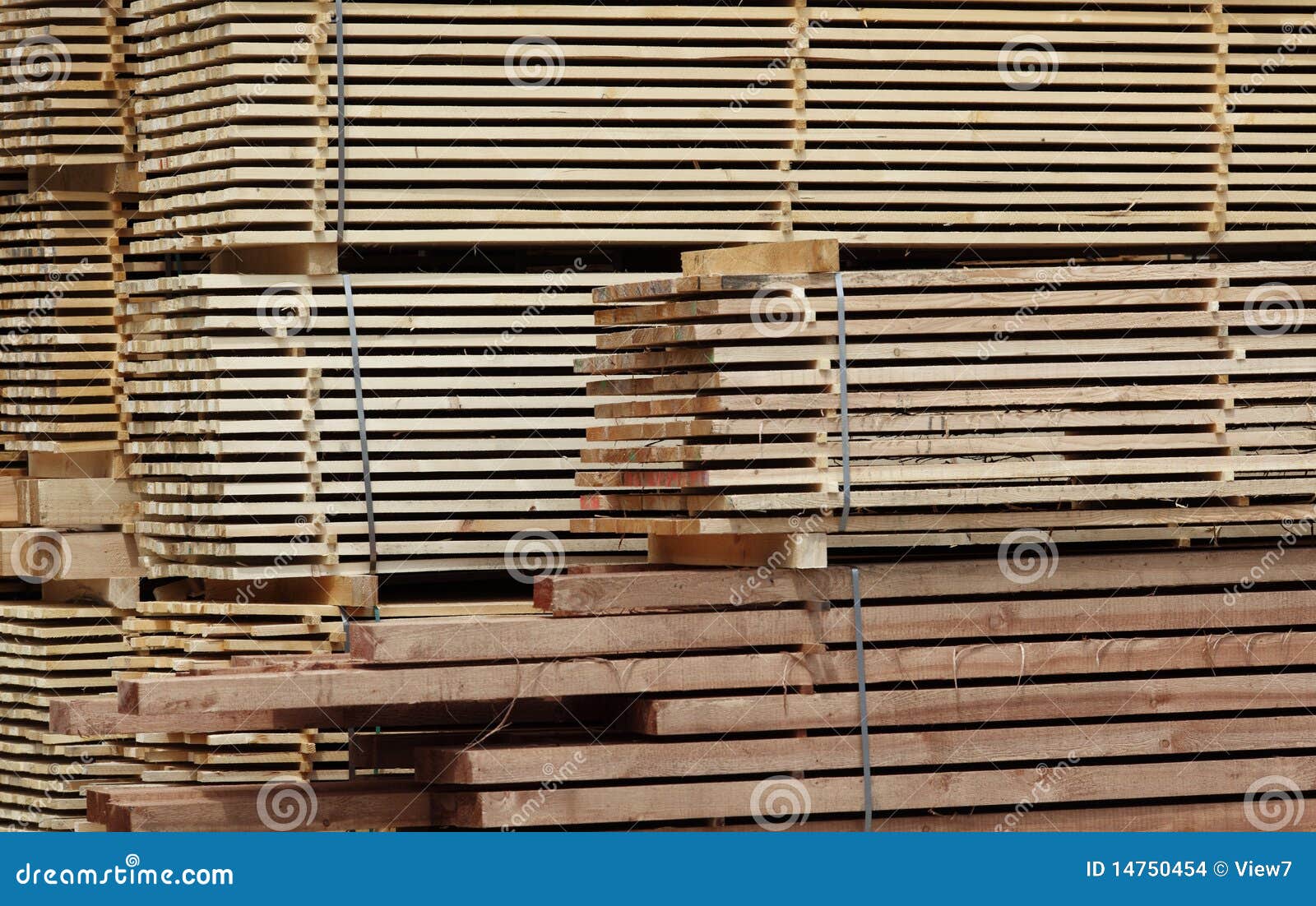 Stacked planks of wood stock photo. Image of high, tied - 14750454