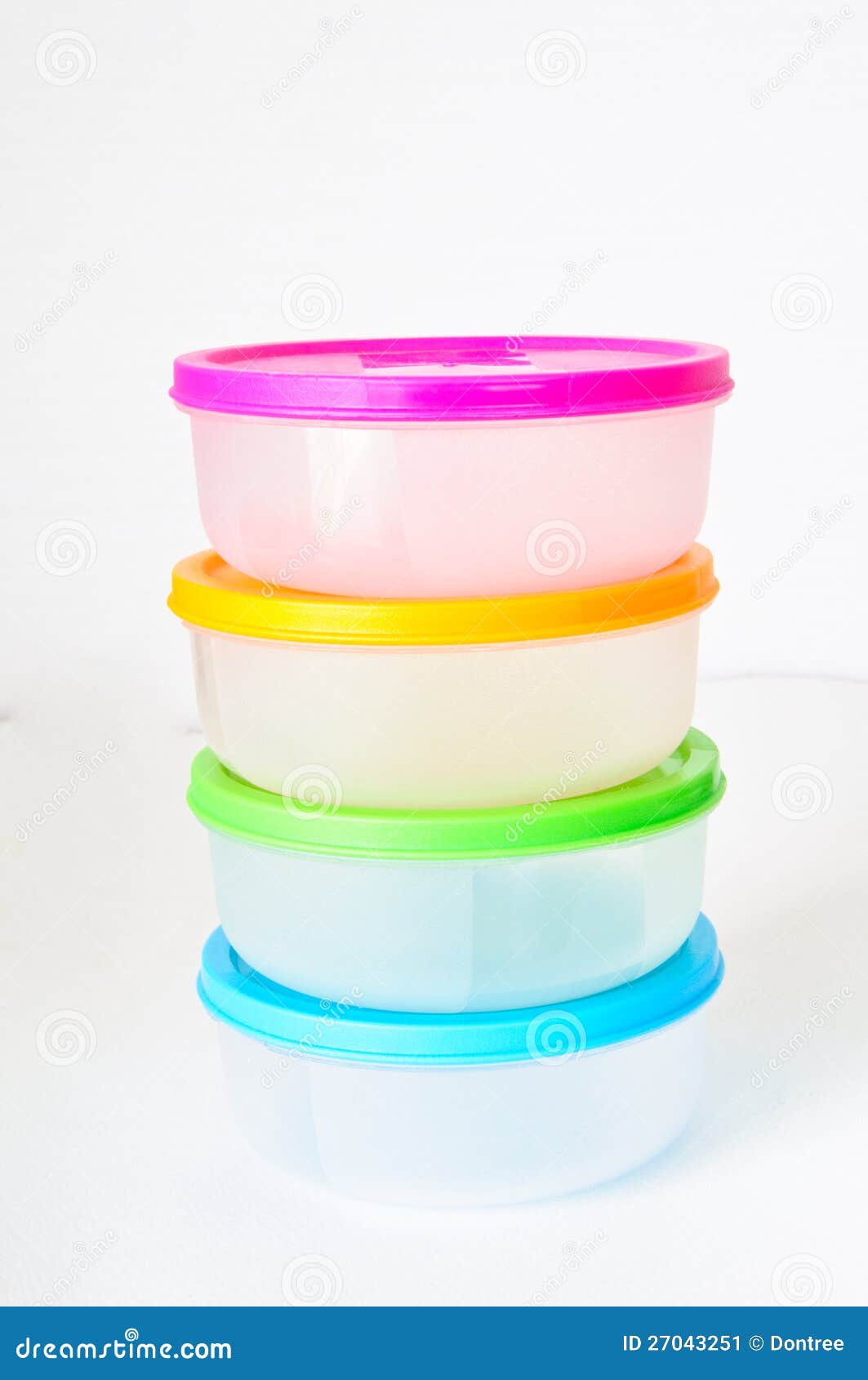 Stacked plastic containers stock image. Image of lunch - 27043251