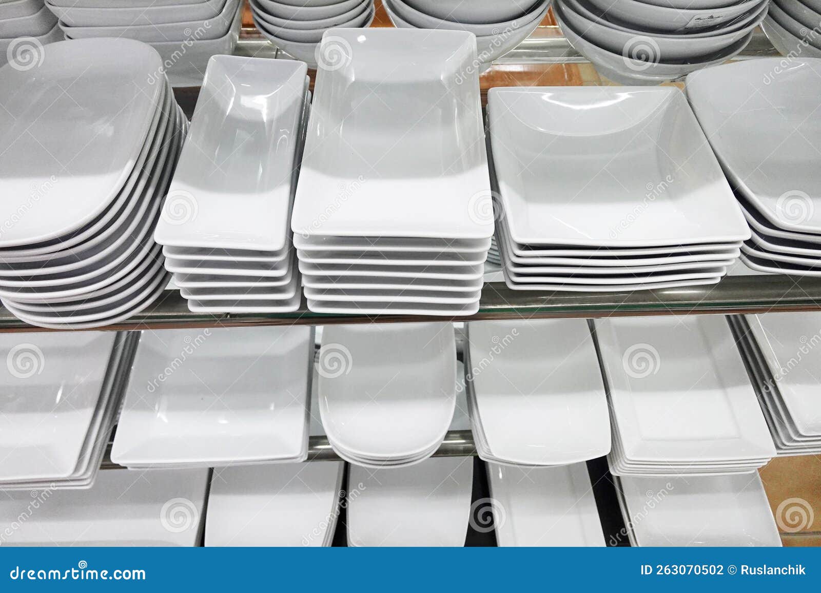 Stacked plates stock photo. Image of displaying, cutlery - 263070502