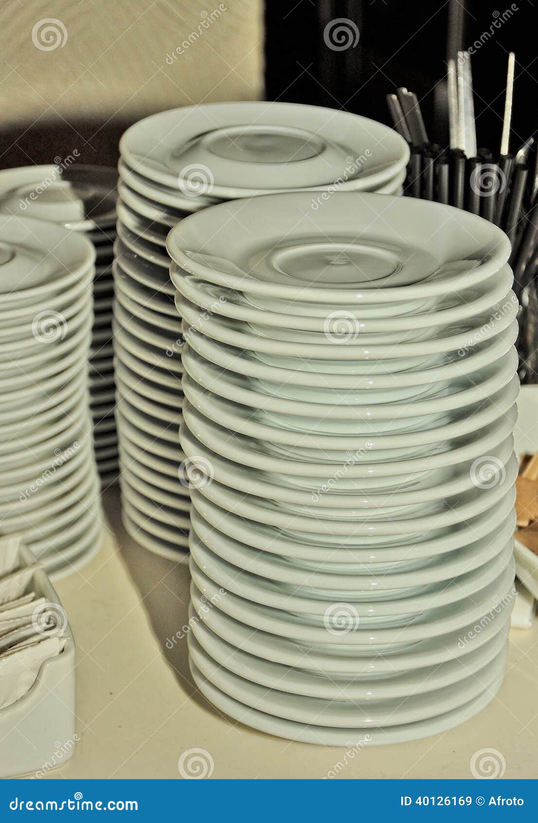 Stacked plates stock image. Image of group, dishware - 40126169