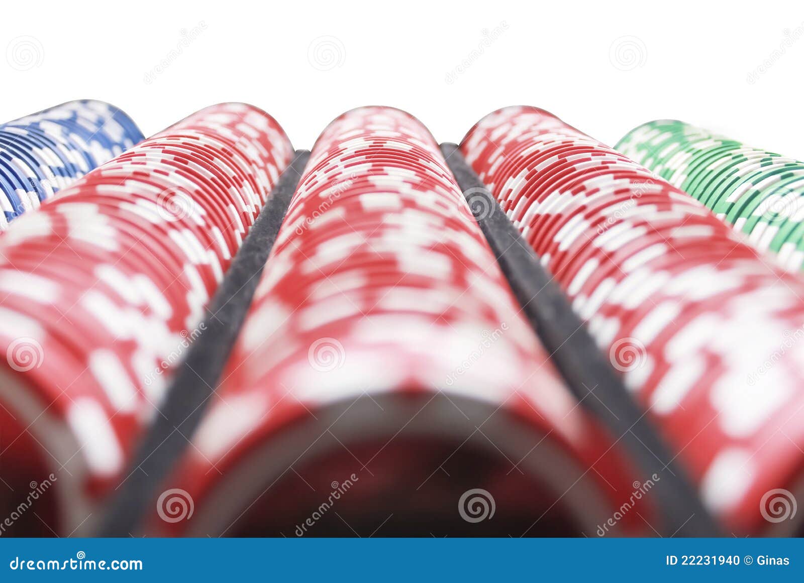Stacked poker chips stock photo. Image of stack, close - 22231940
