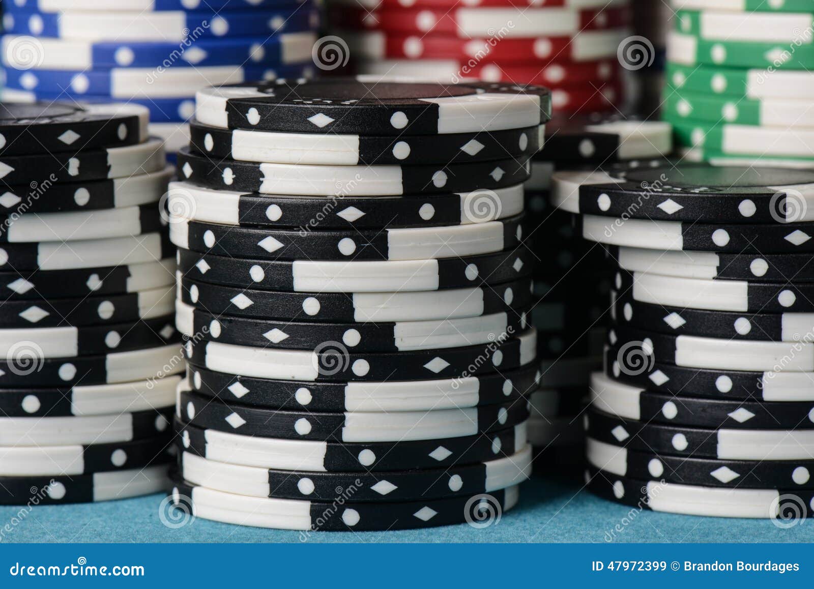 Stacked Poker Chips stock image. Image of cards, stacked - 47972399