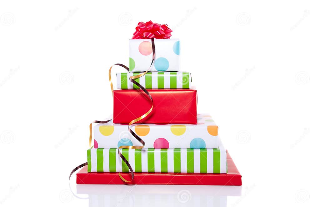 Stacked presents stock photo. Image of valentine, birthday - 15728800