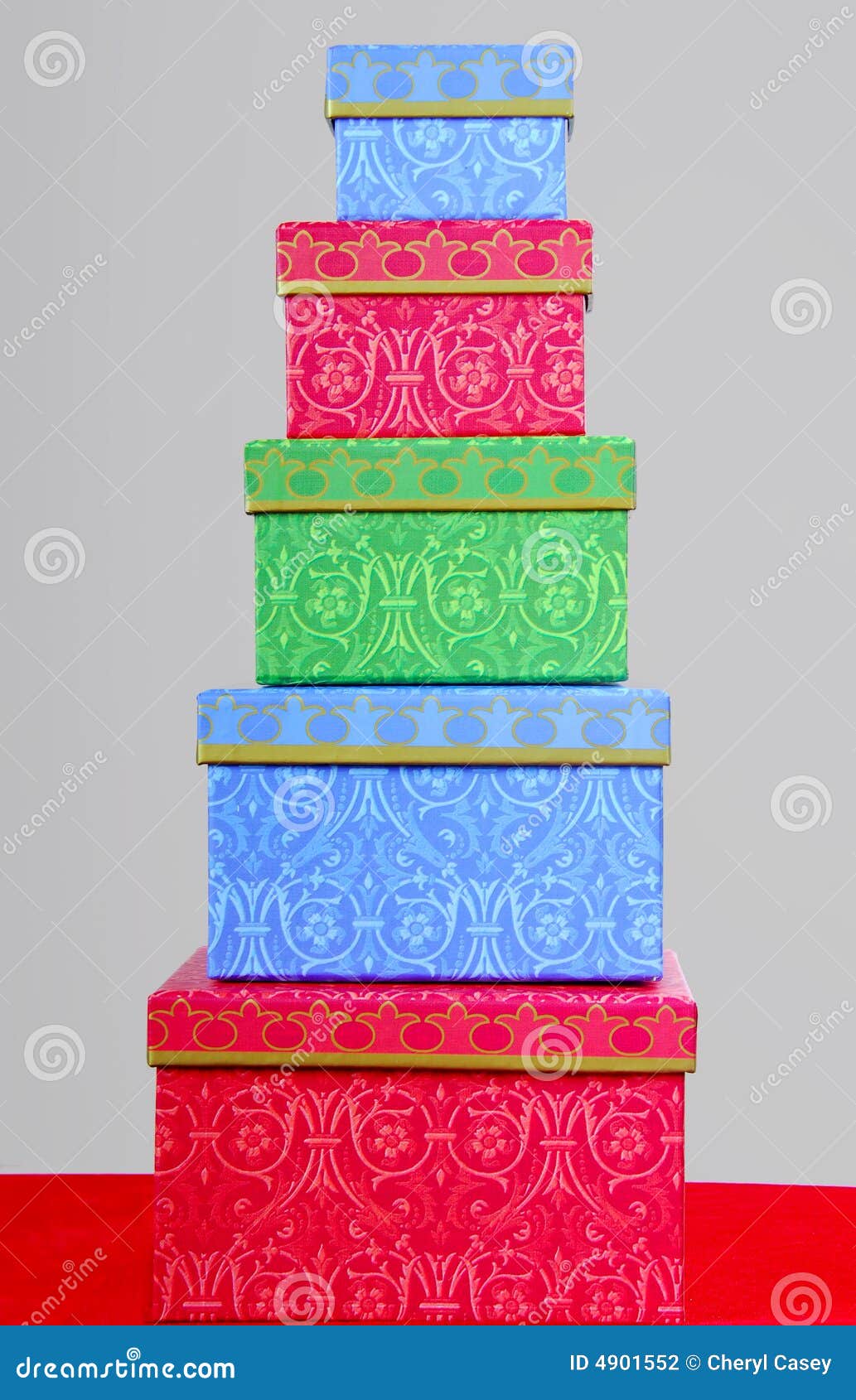 Stacked Presents stock photo. Image of wealthy, christmas - 4901552