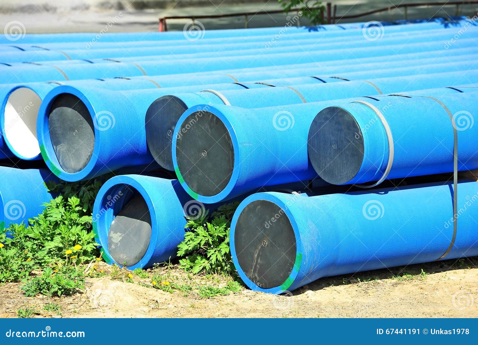 Stacked PVC pipe stock image. Image of canalization, culvert - 67441191