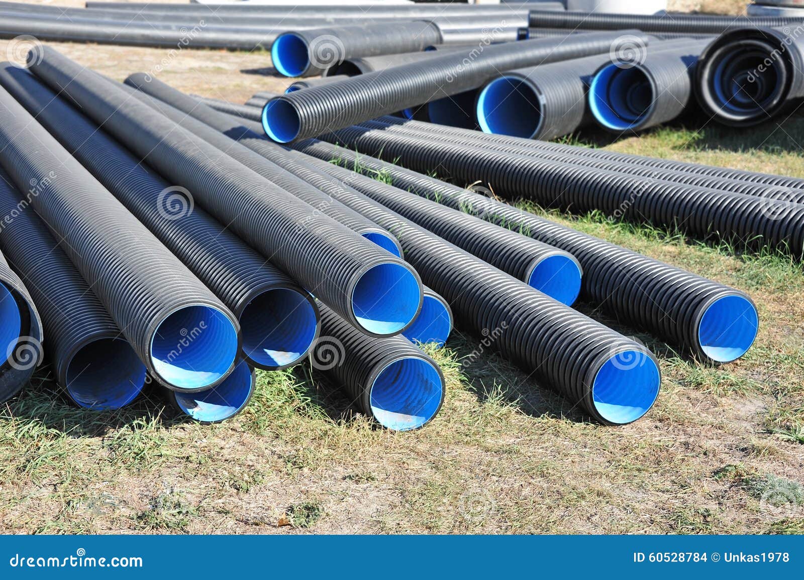 Stacked PVC pipe stock photo. Image of pipe, abstract - 60528784