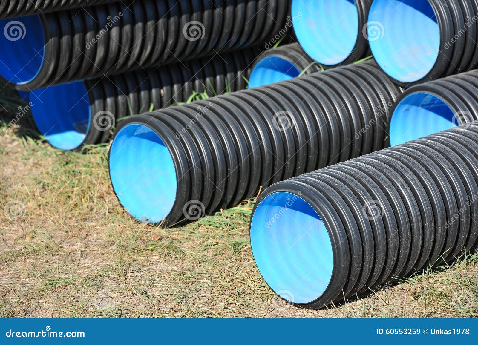 Stacked PVC pipe stock image. Image of plastic, pipe - 60553259