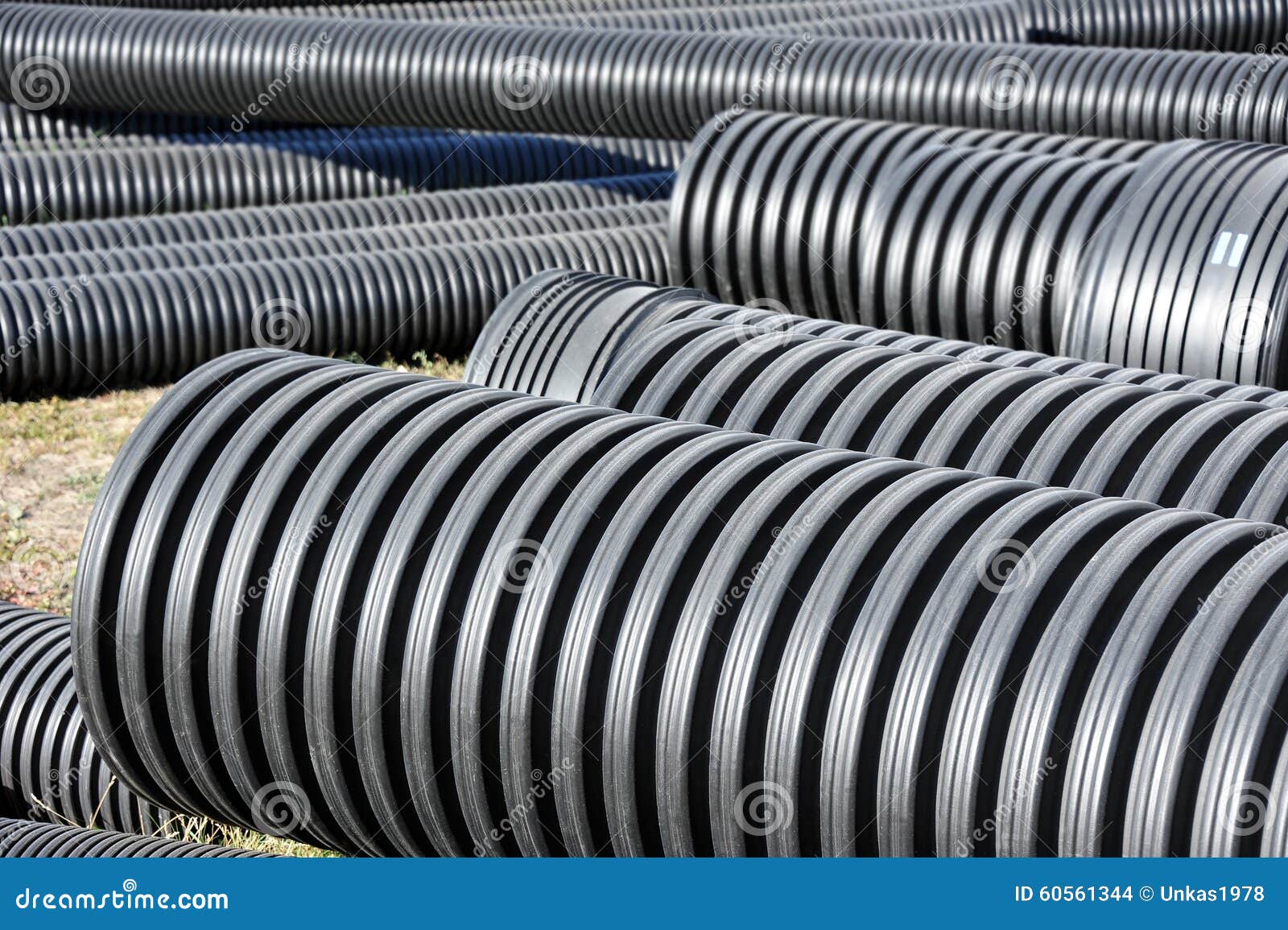 Stacked PVC pipe stock photo. Image of polyvinyl, plastic - 60561344
