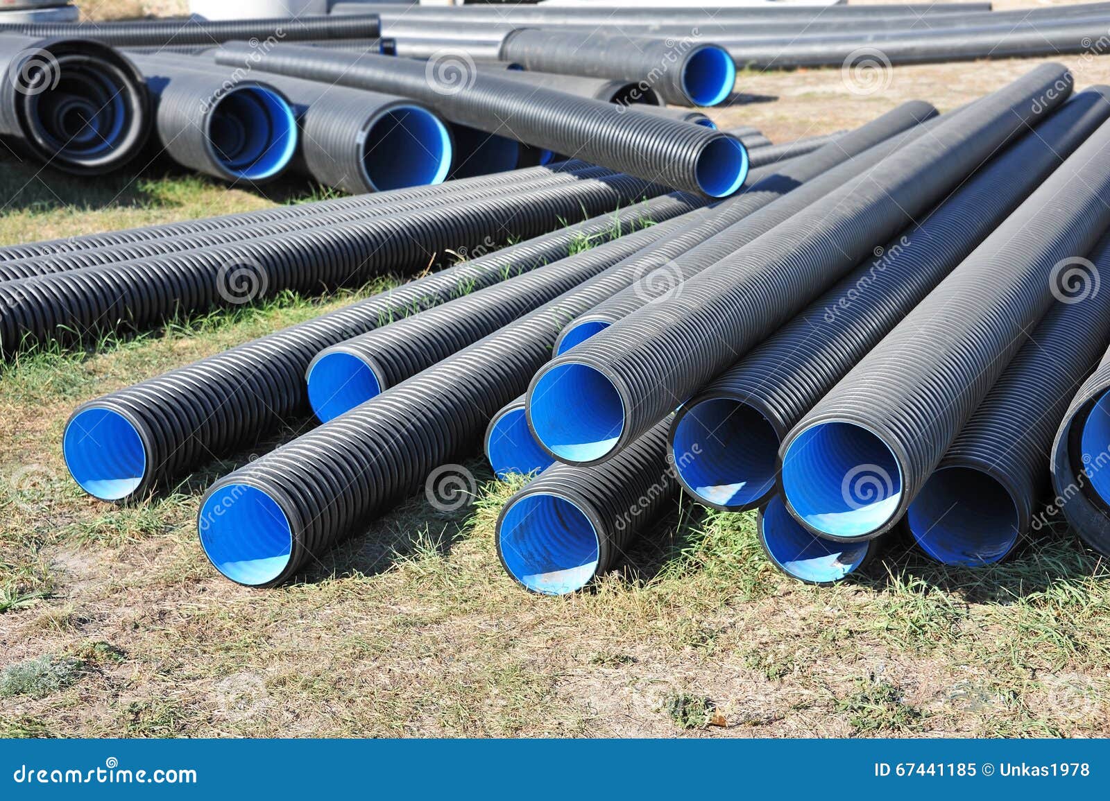 Stacked PVC pipe stock image. Image of circular, ducts - 67441185