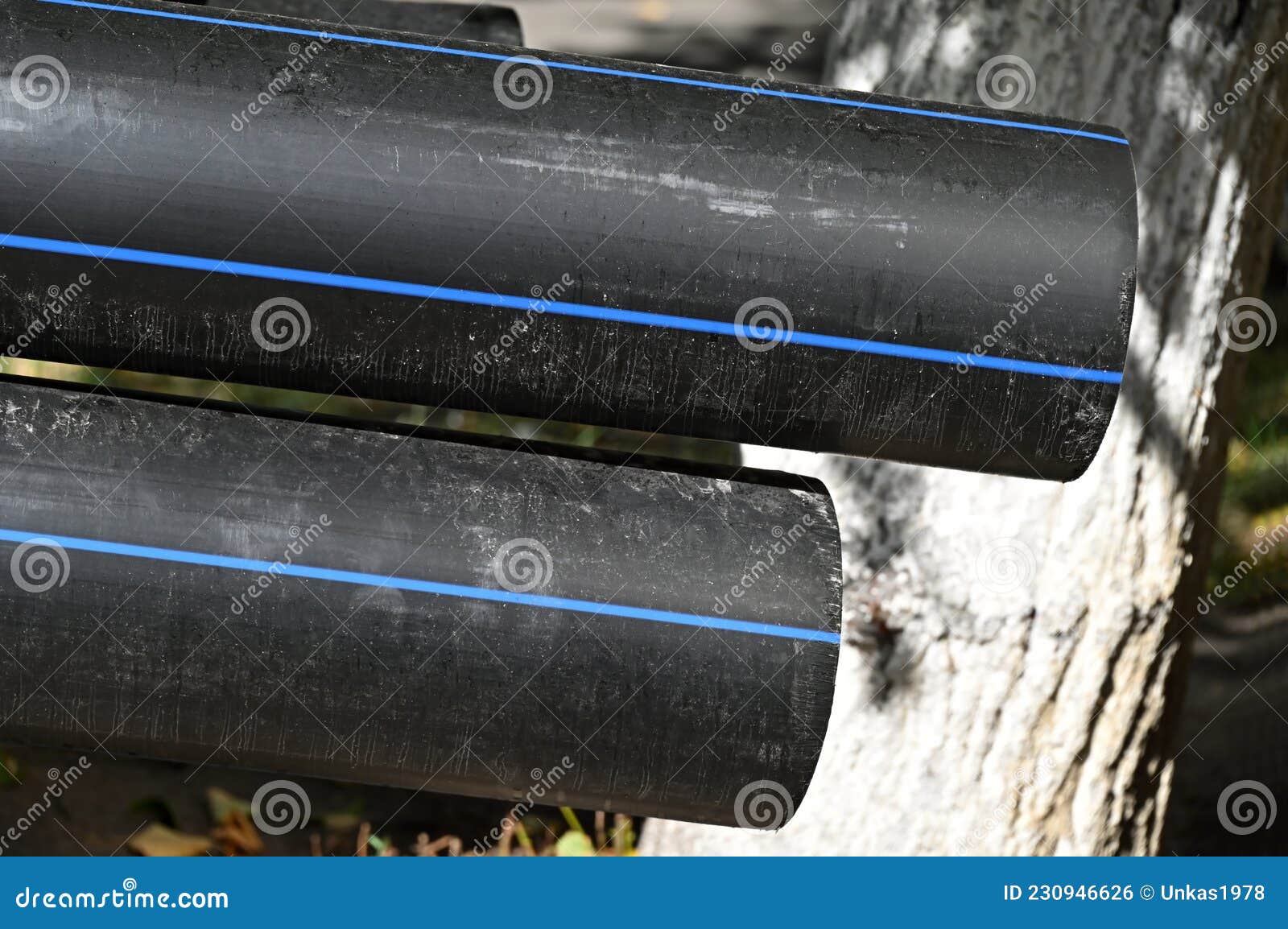Stacked PVC pipe stock photo. Image of polymetric, culvert - 230946626