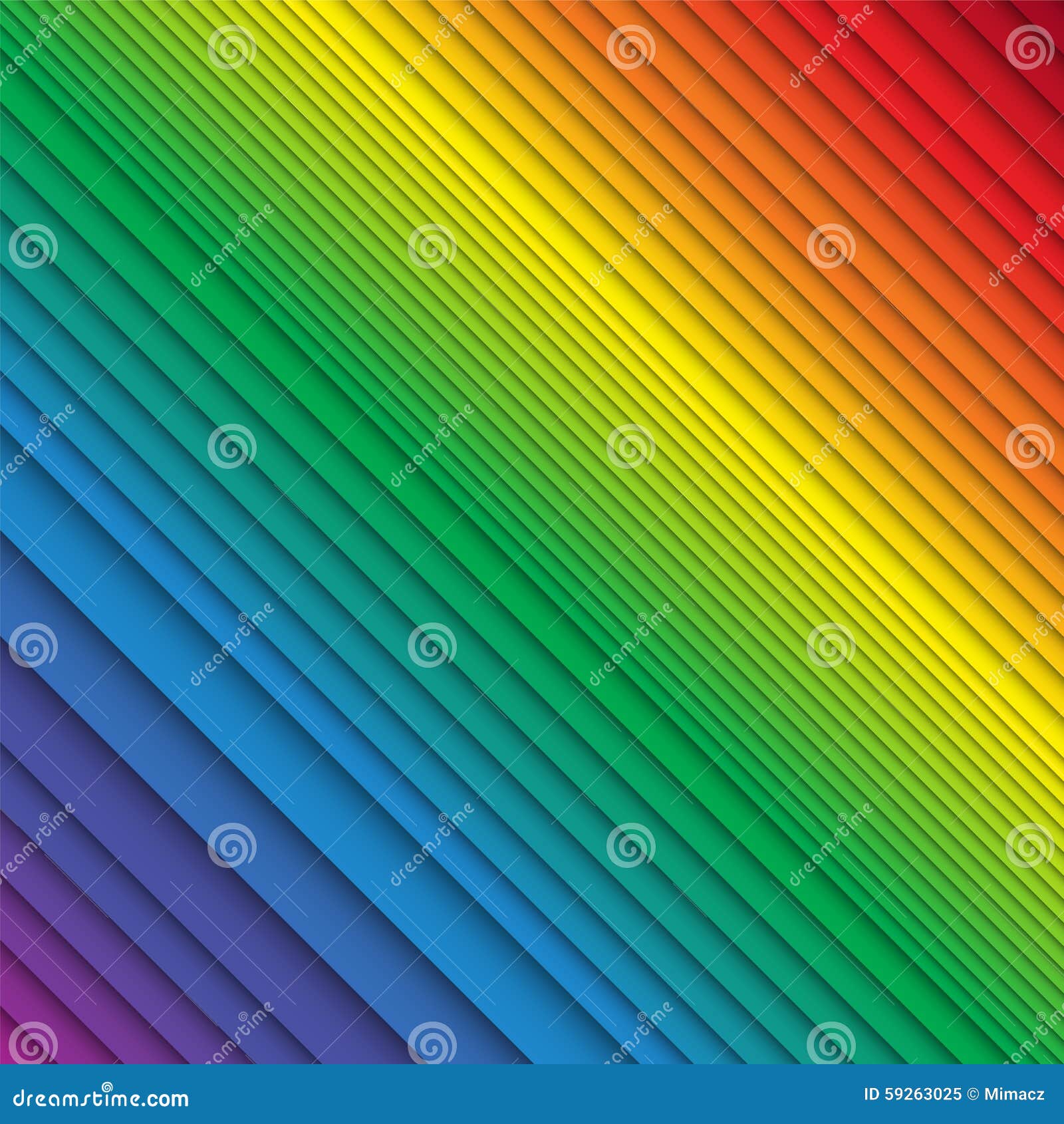 Stacked Rainbow Colored Stripes Stock Illustration - Illustration of ...
