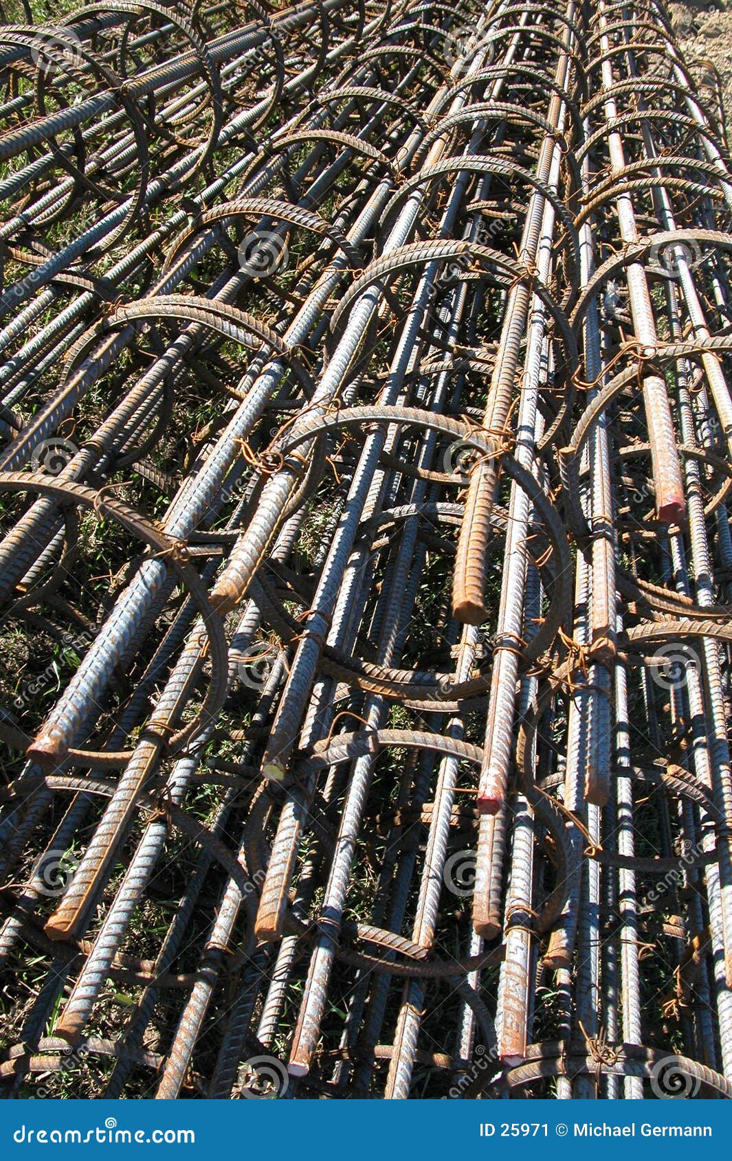 Stacked Rebar stock image. Image of stacked, bound, metal - 25971