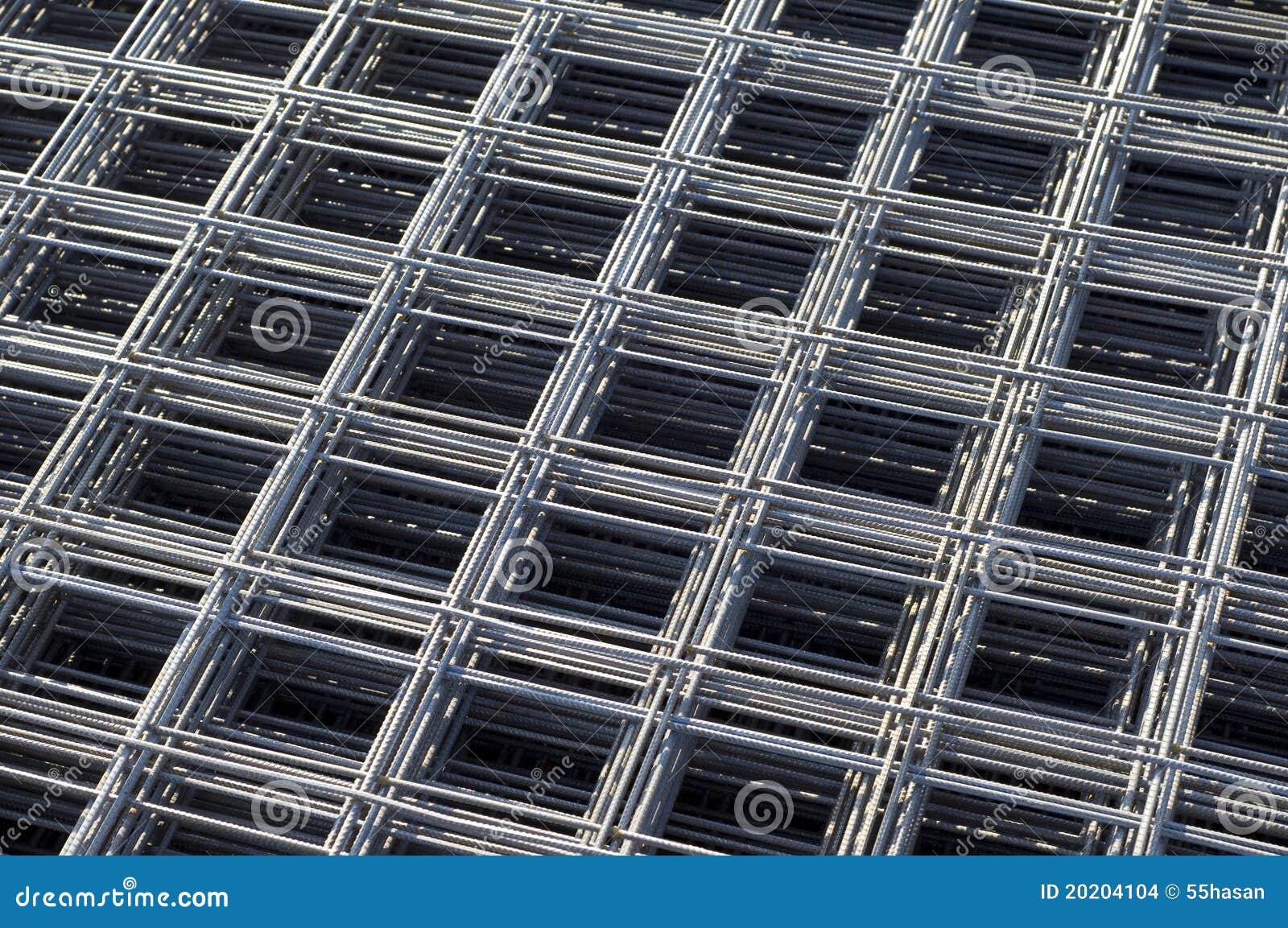 Stacked rebar grids stock photo. Image of design, mesh - 20204104
