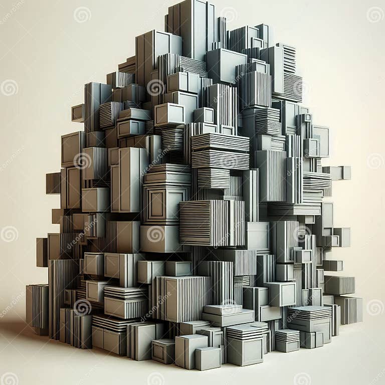 Stacked Rectangles Rectangles of Different Sizes and Proportions Stock ...