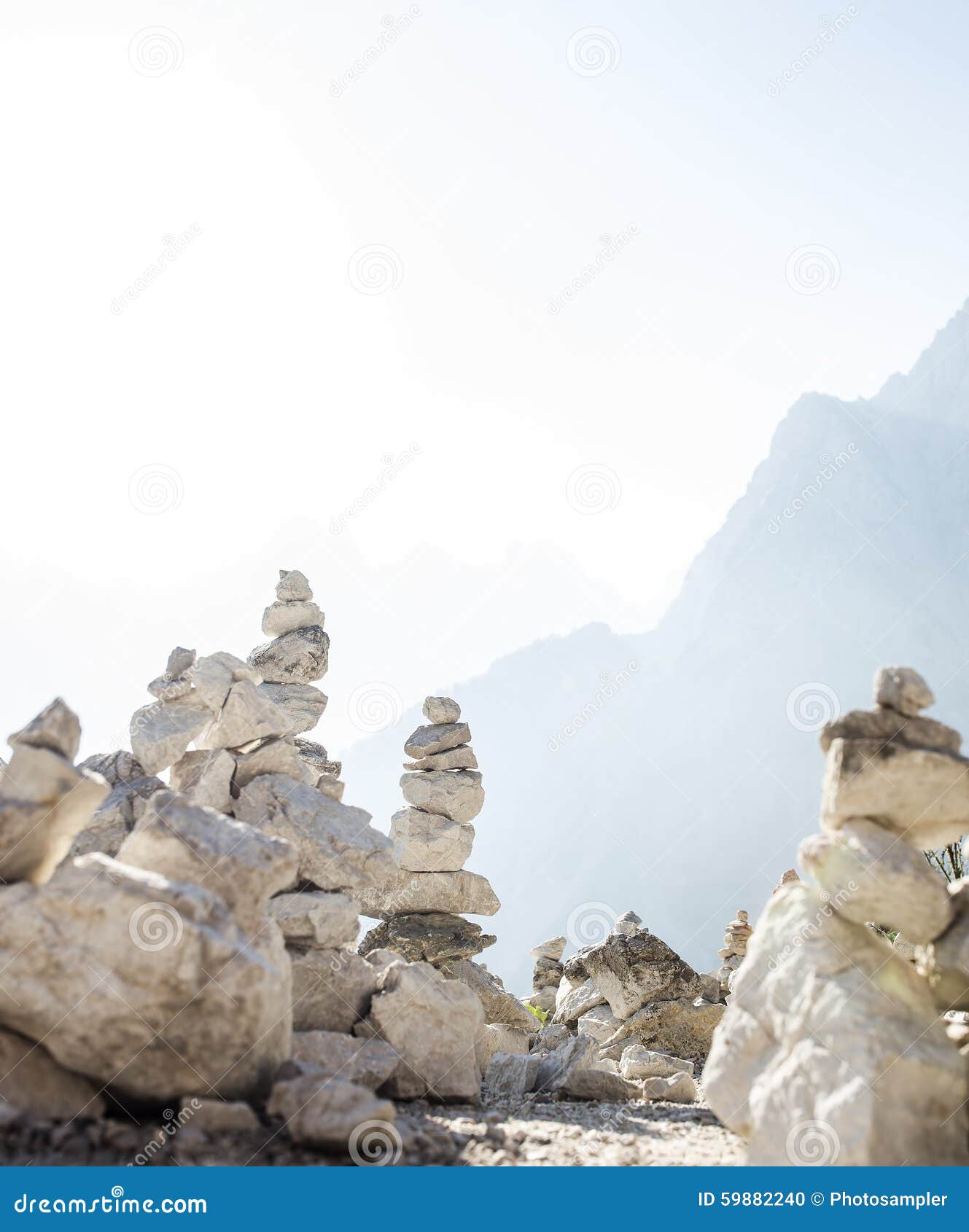 Stacked rock tower stock photo. Image of harmony, pebble - 59882240