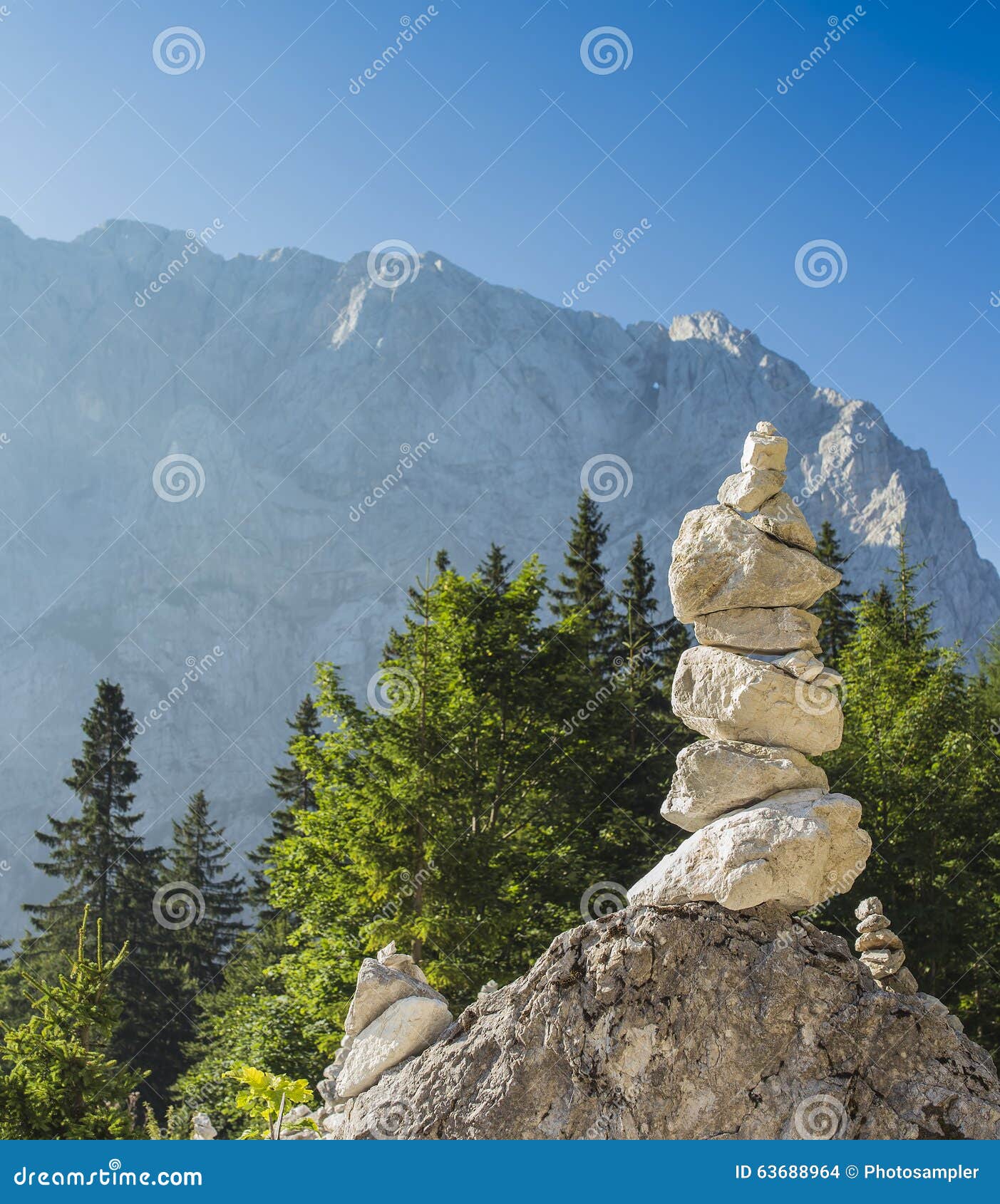 Stacked rock tower stock photo. Image of mineral, health - 63688964