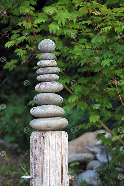 Stacked rocks stock image. Image of abstract, trees, rock - 25700645