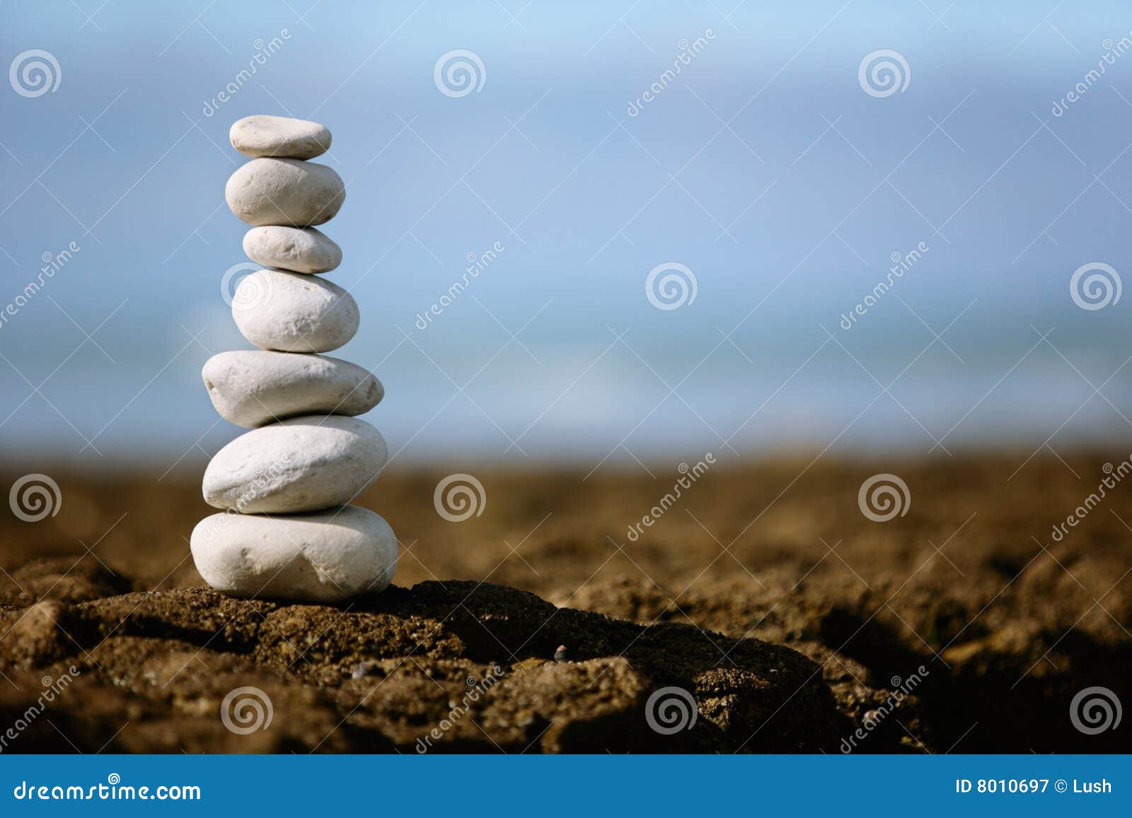 Stacked rocks stock image. Image of cairn, boulder, contemplation - 8010697