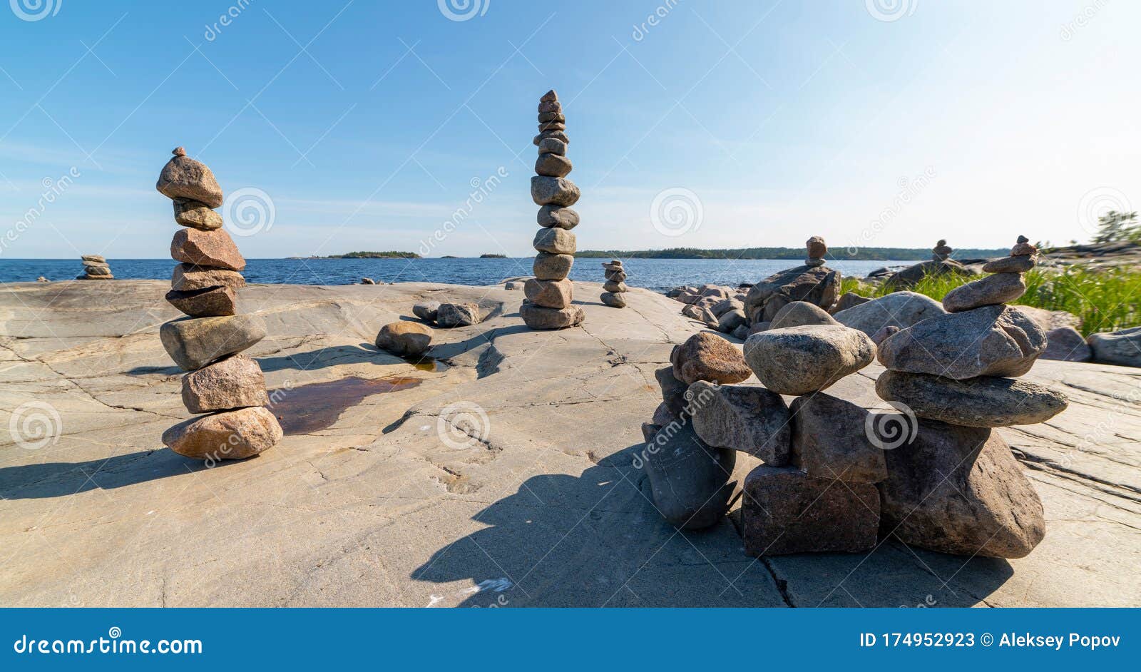 Stacked Rocks Balancing, Stacking with Precision. Stock Image - Image ...