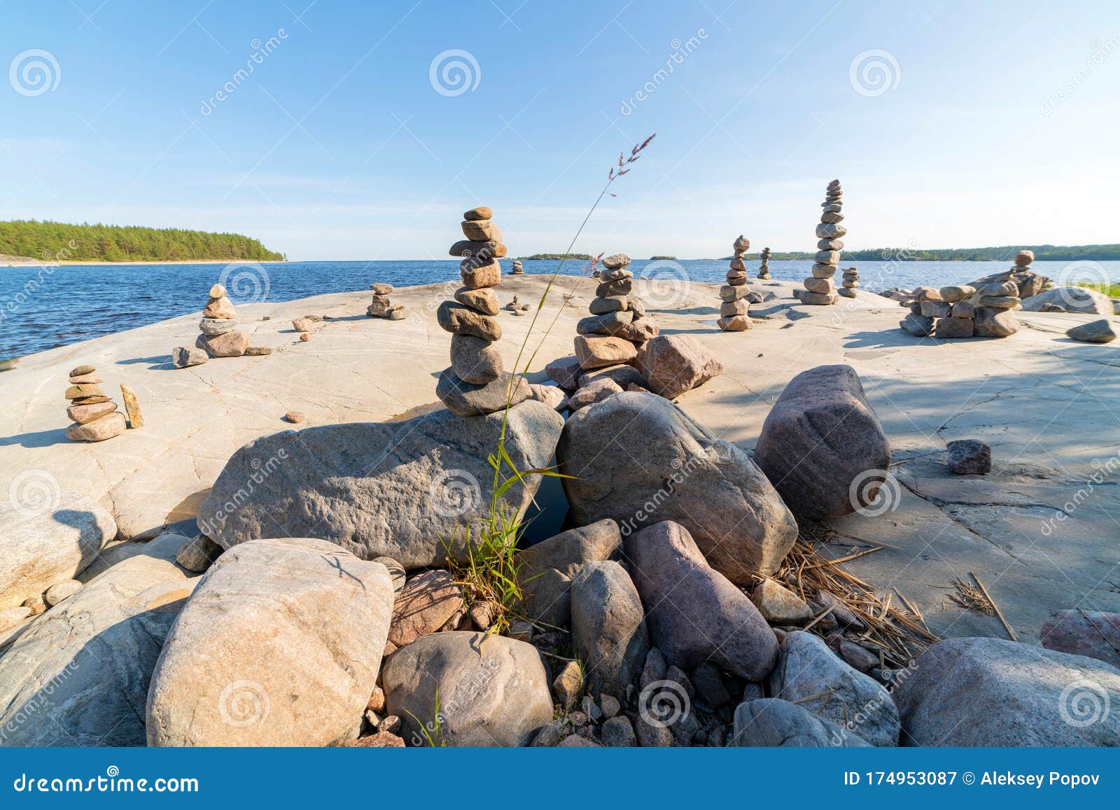 Stacked Rocks Balancing, Stacking with Precision. Stock Image - Image ...