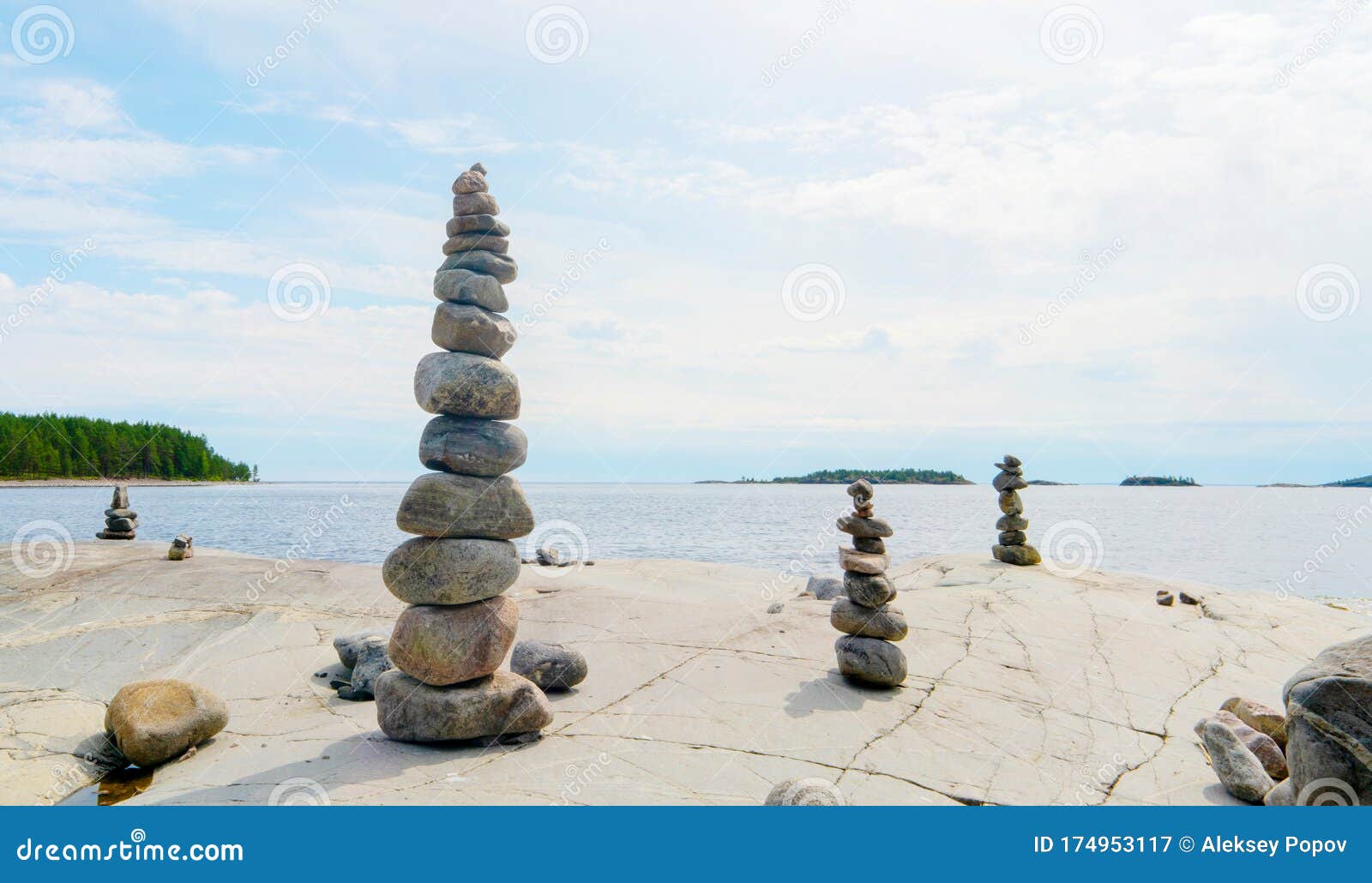 Stacked Rocks Balancing, Stacking with Precision. Stock Image - Image ...