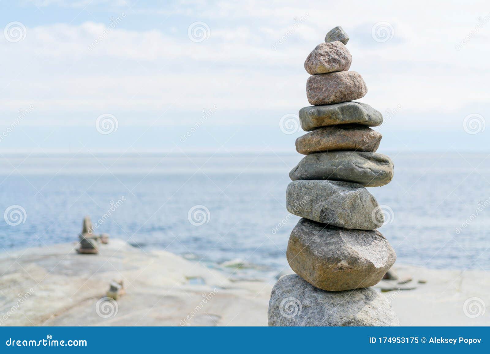 Stacked Rocks Balancing, Stacking with Precision. Stock Image - Image ...