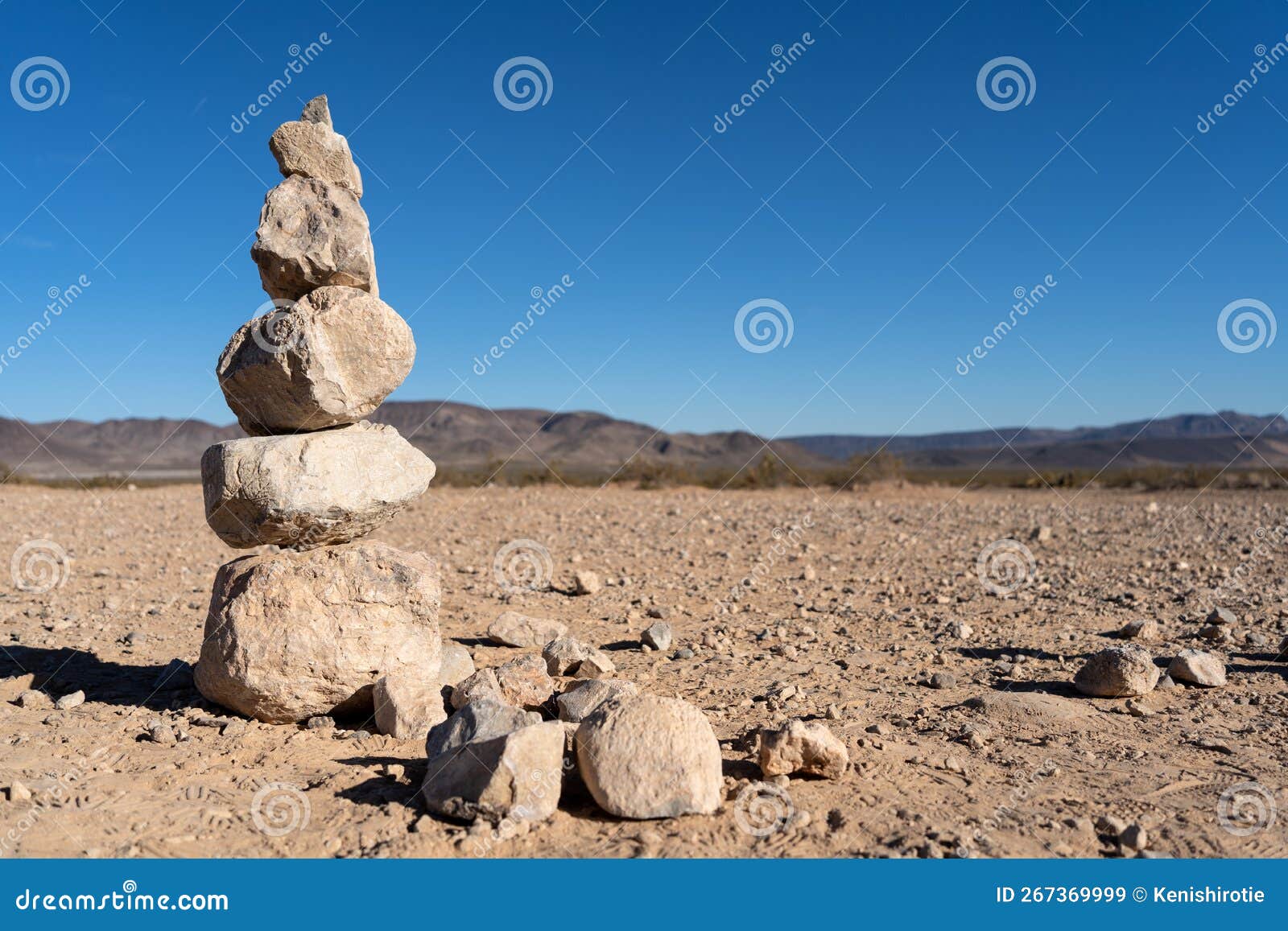 Stacked Rocks on Rocky Ground Stock Image - Image of mountain ...