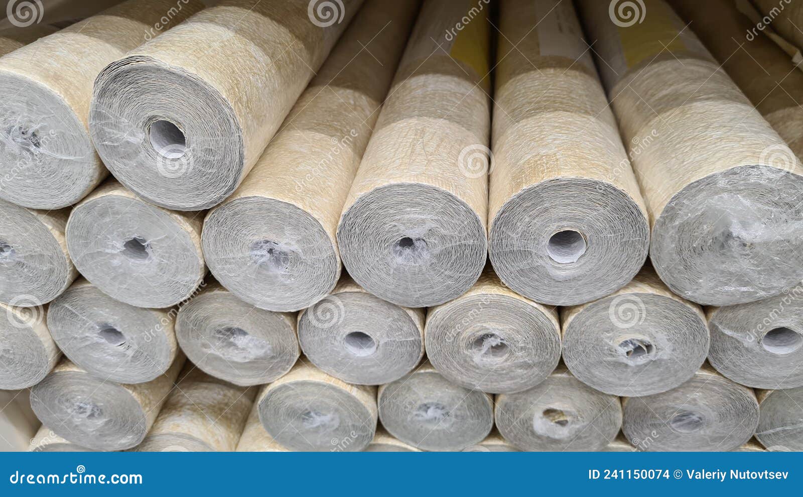 Stacked Rolls Of Architectural Drawings And House Plans On Wood Stock ...