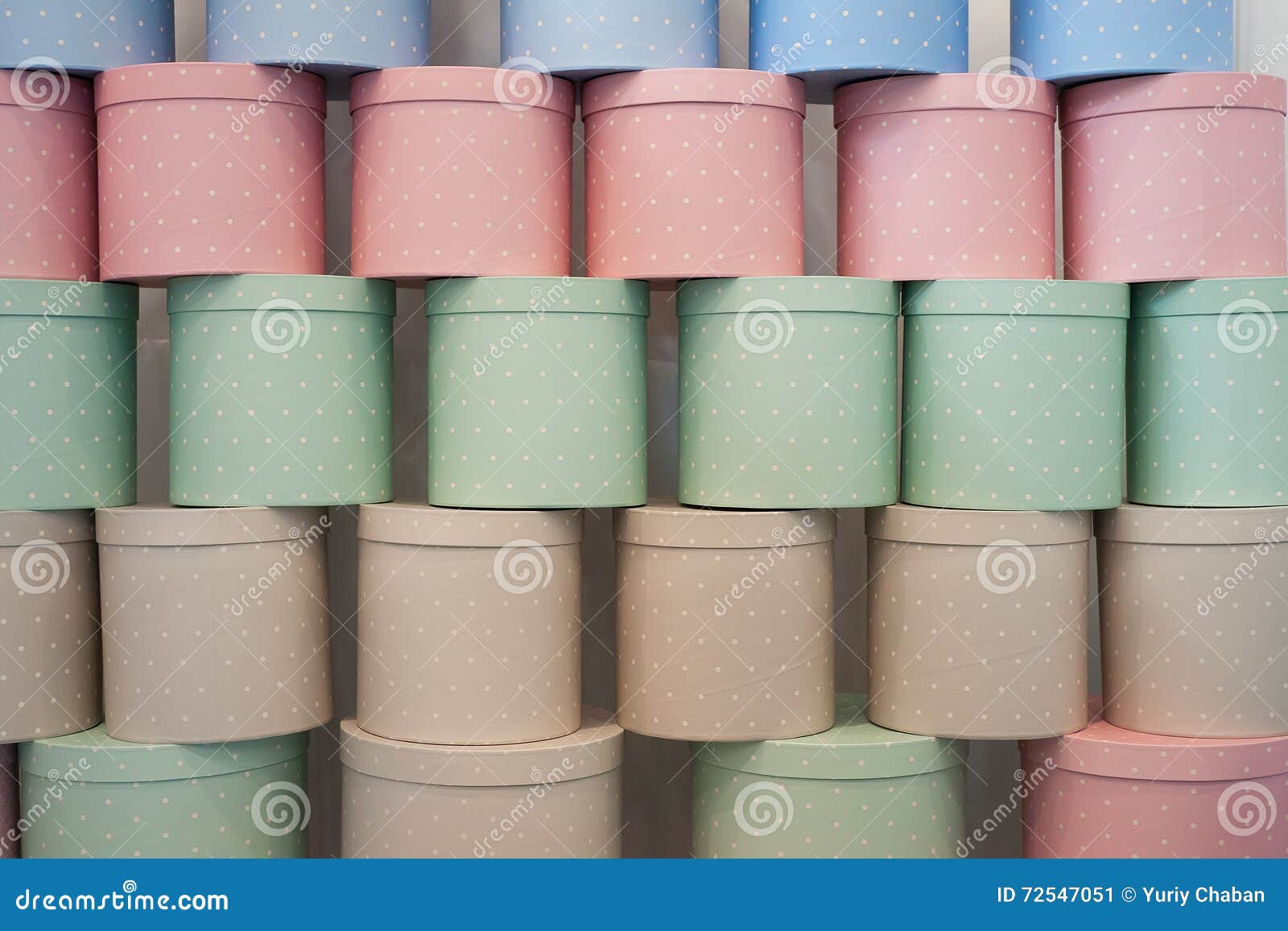 Stacked round boxes stock image. Image of background - 72547051