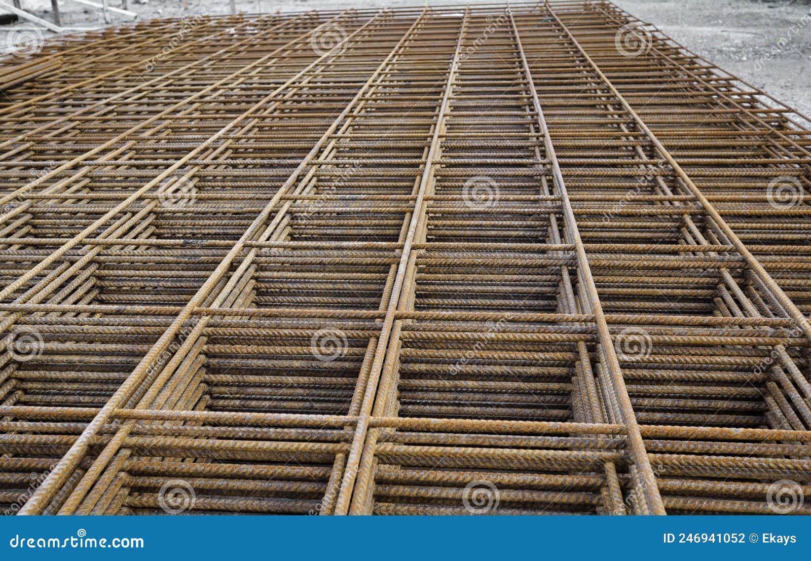 Steel Framework in Construction Site Stock Photo - Image of frame ...