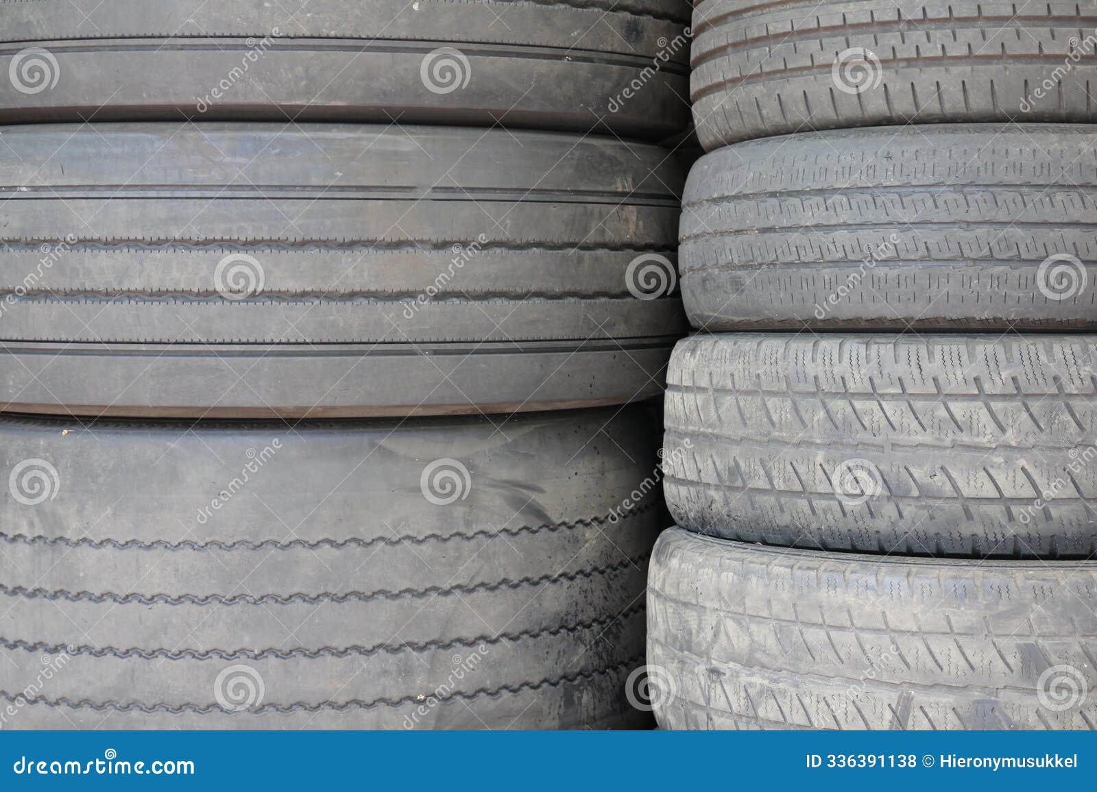 Stacked scrap tires stock photo. Image of garbage, pollution - 336391138