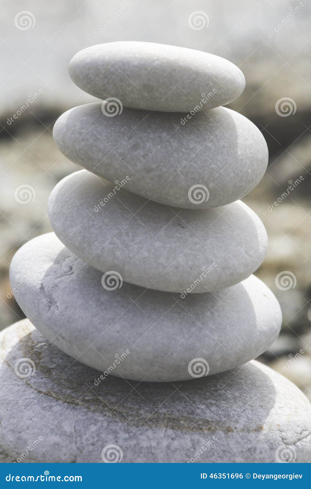 Stacked sea stones stock photo. Image of background, blue - 46351696