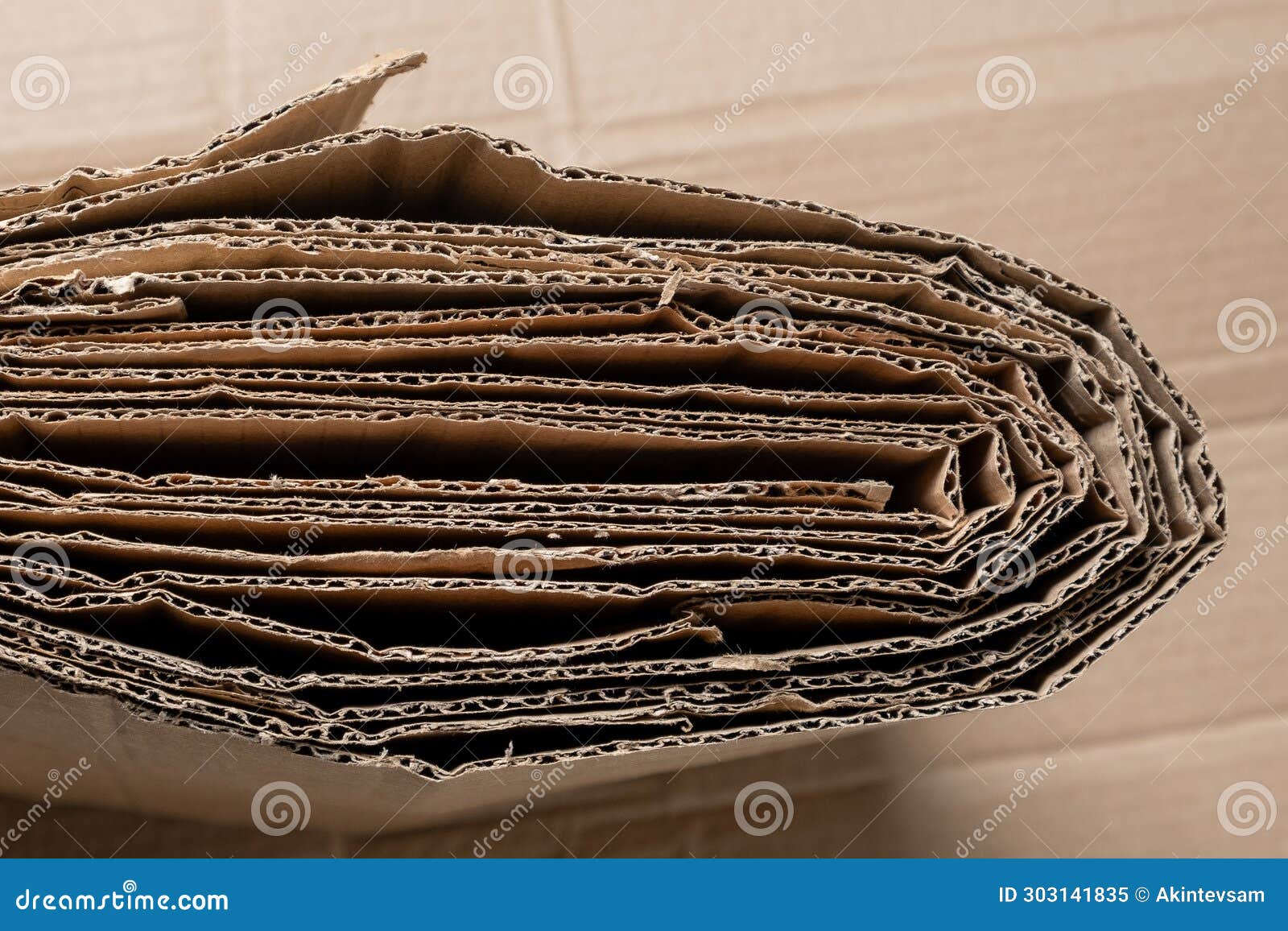 Stacked Sheets of Corrugated Cardboard Stock Image - Image of brown ...