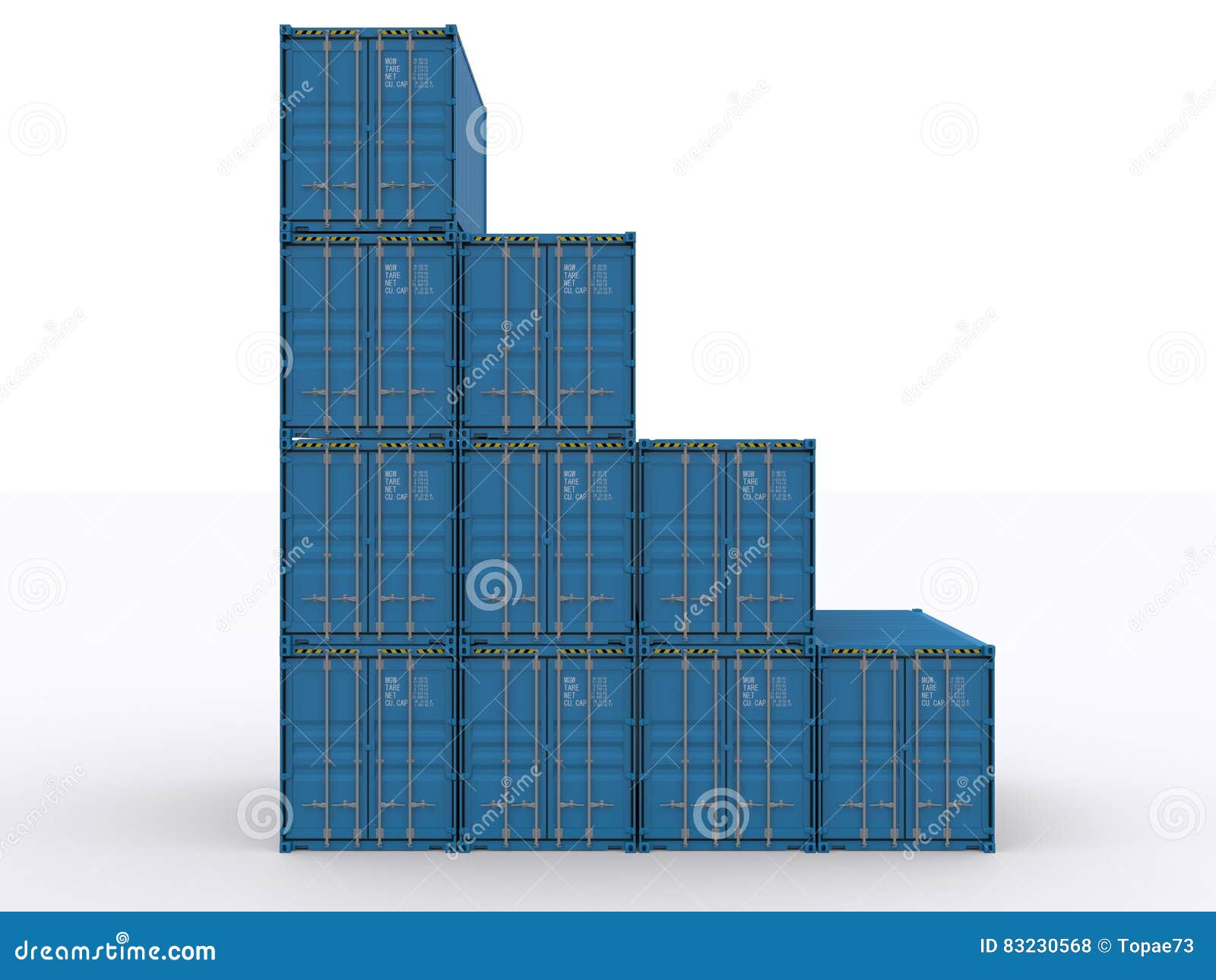 Stacked Shipping Container Royalty-Free Stock Image | CartoonDealer.com ...