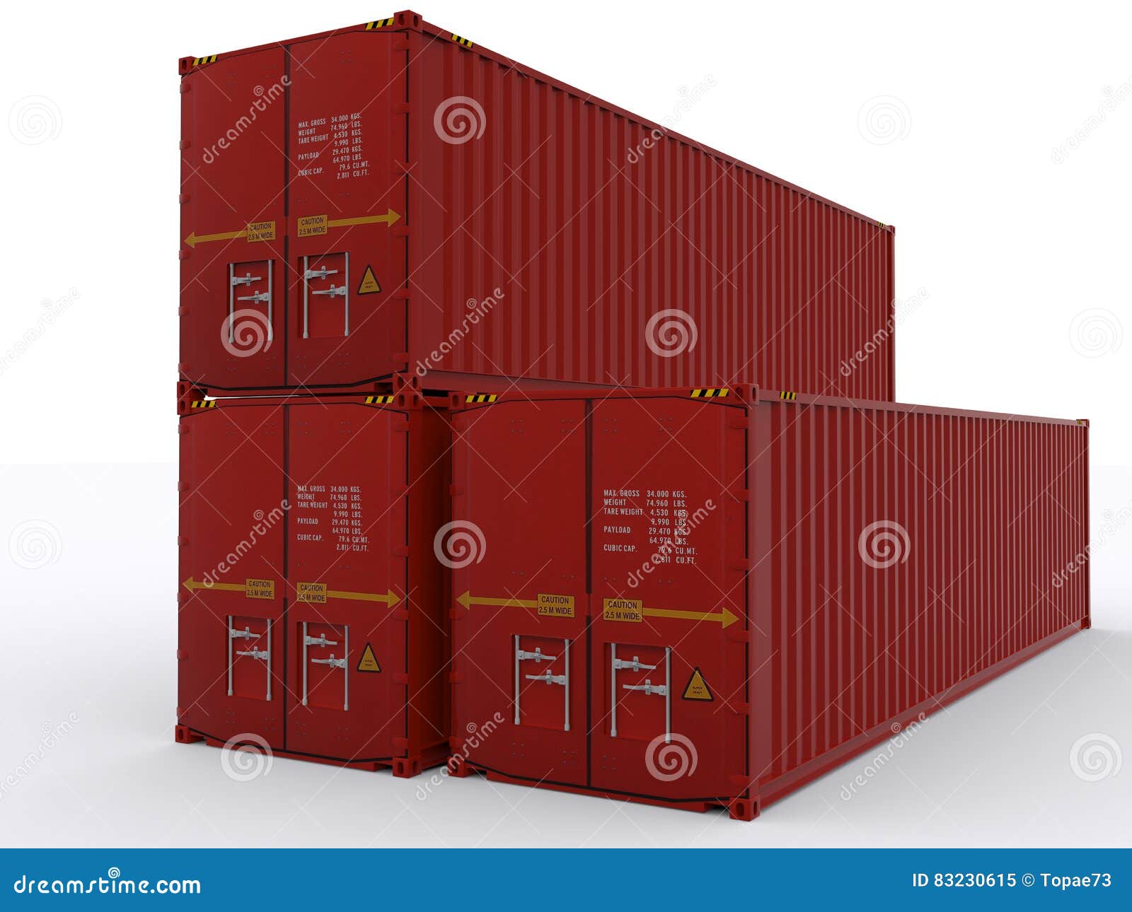 Stacked Shipping Container Royalty-Free Stock Image | CartoonDealer.com ...