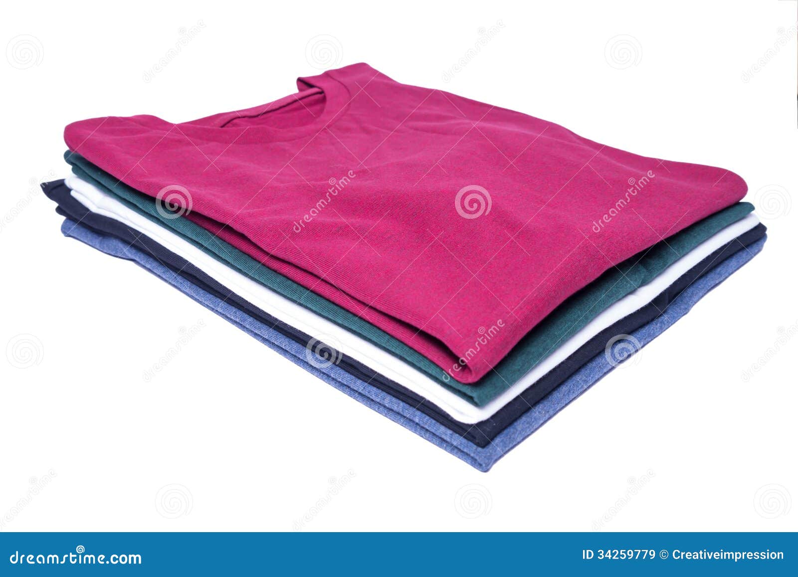 Stacked shirts stock image. Image of business, designer - 34259779