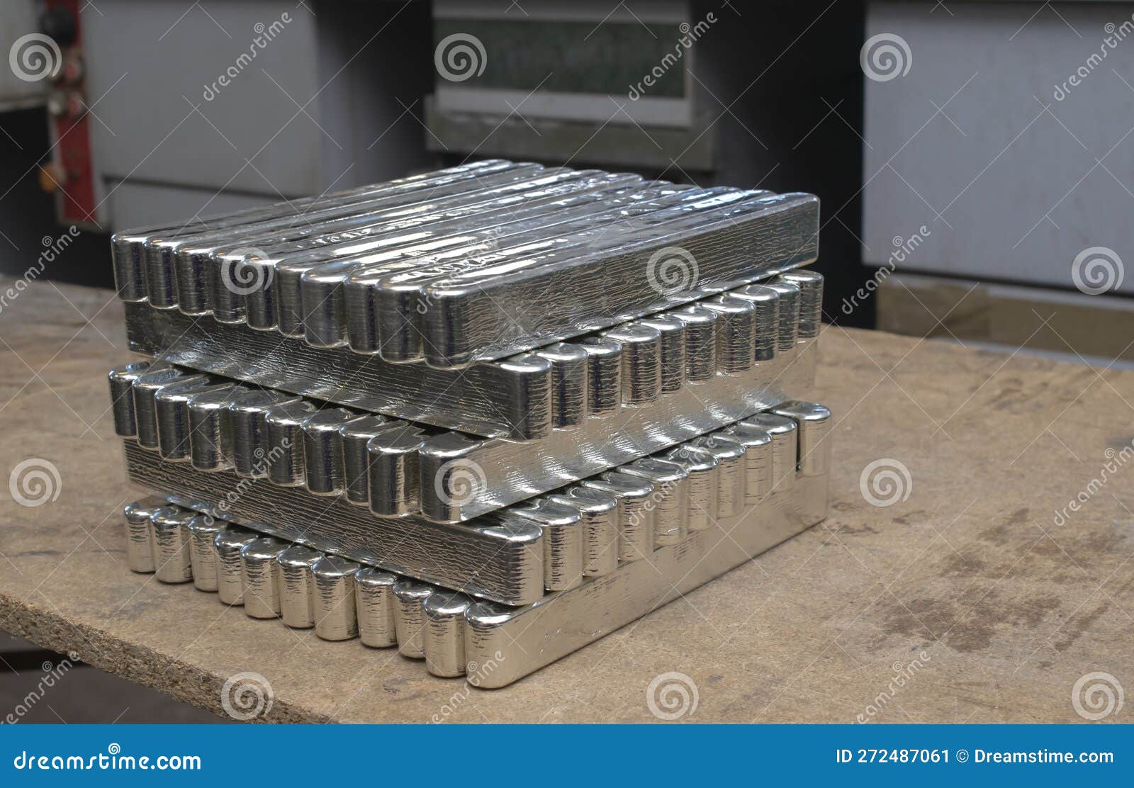 Stacked Silver Bars, Silver Reserves, Stocks Metal Stock Image - Image ...