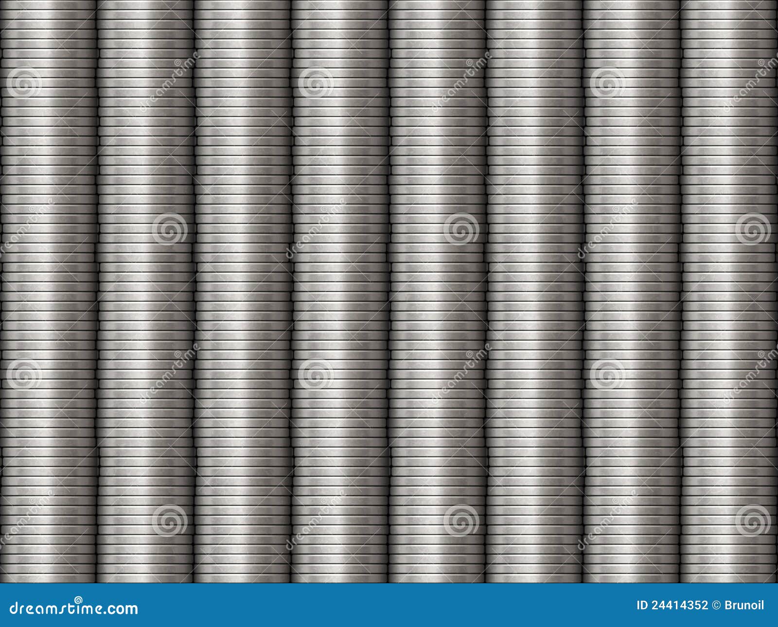 Stacked SIlver Coins Background Stock Illustration - Illustration of ...