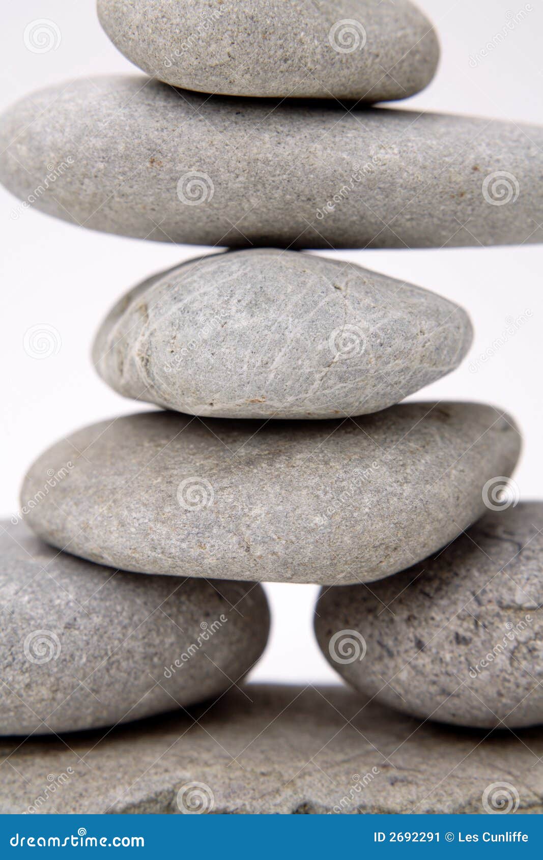 Stacked smooth stones stock image. Image of close, background - 2692291