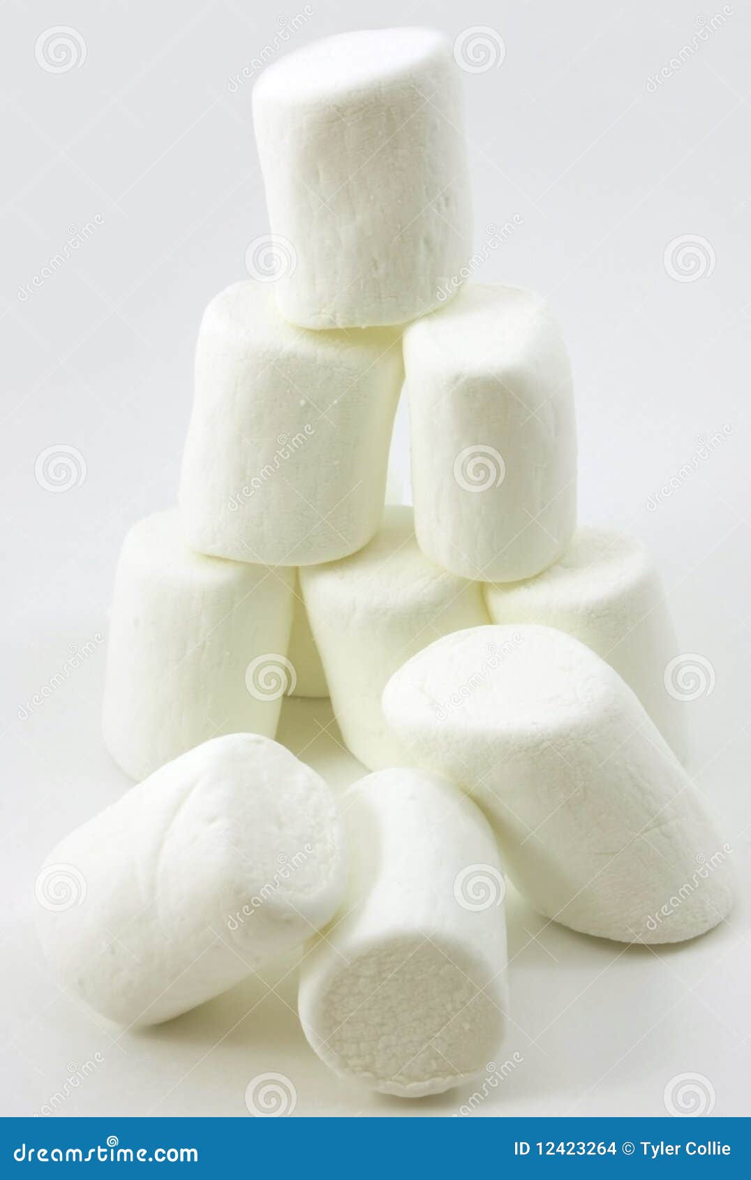 Stacked soft marshmallows stock photo. Image of soft - 12423264