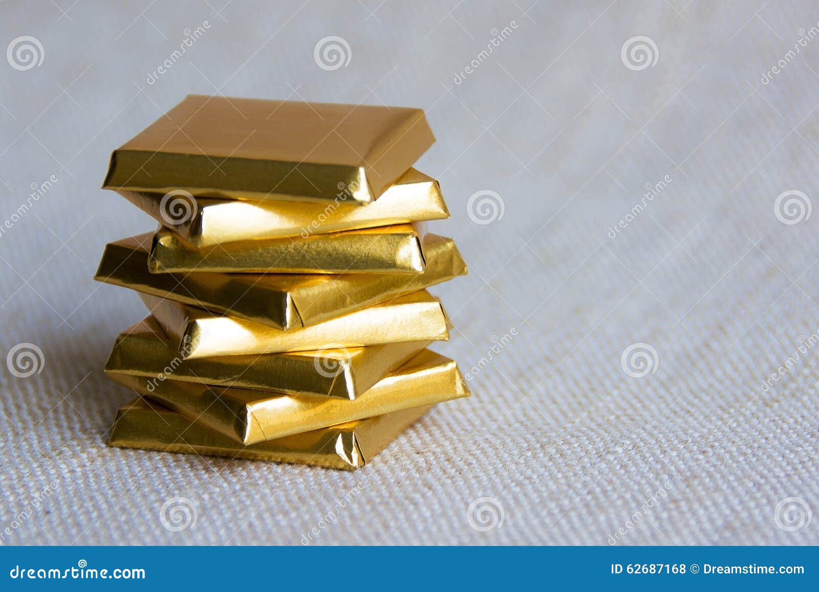 Stacked Square Chocolate Bars Stock Photo - Image of wrapped, greetings ...