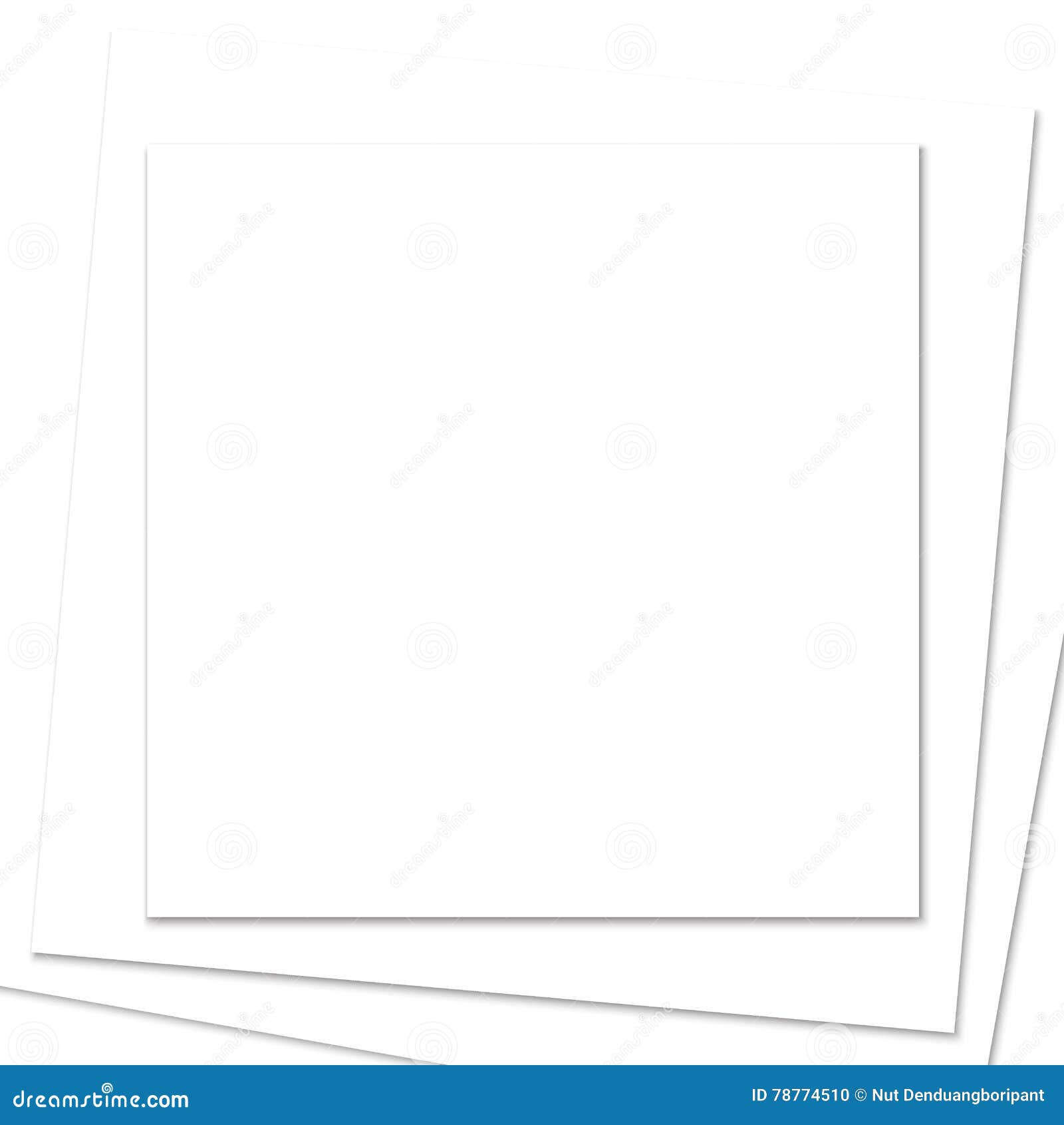 Stacked Square White Paper Frame Stock Vector - Illustration of ...